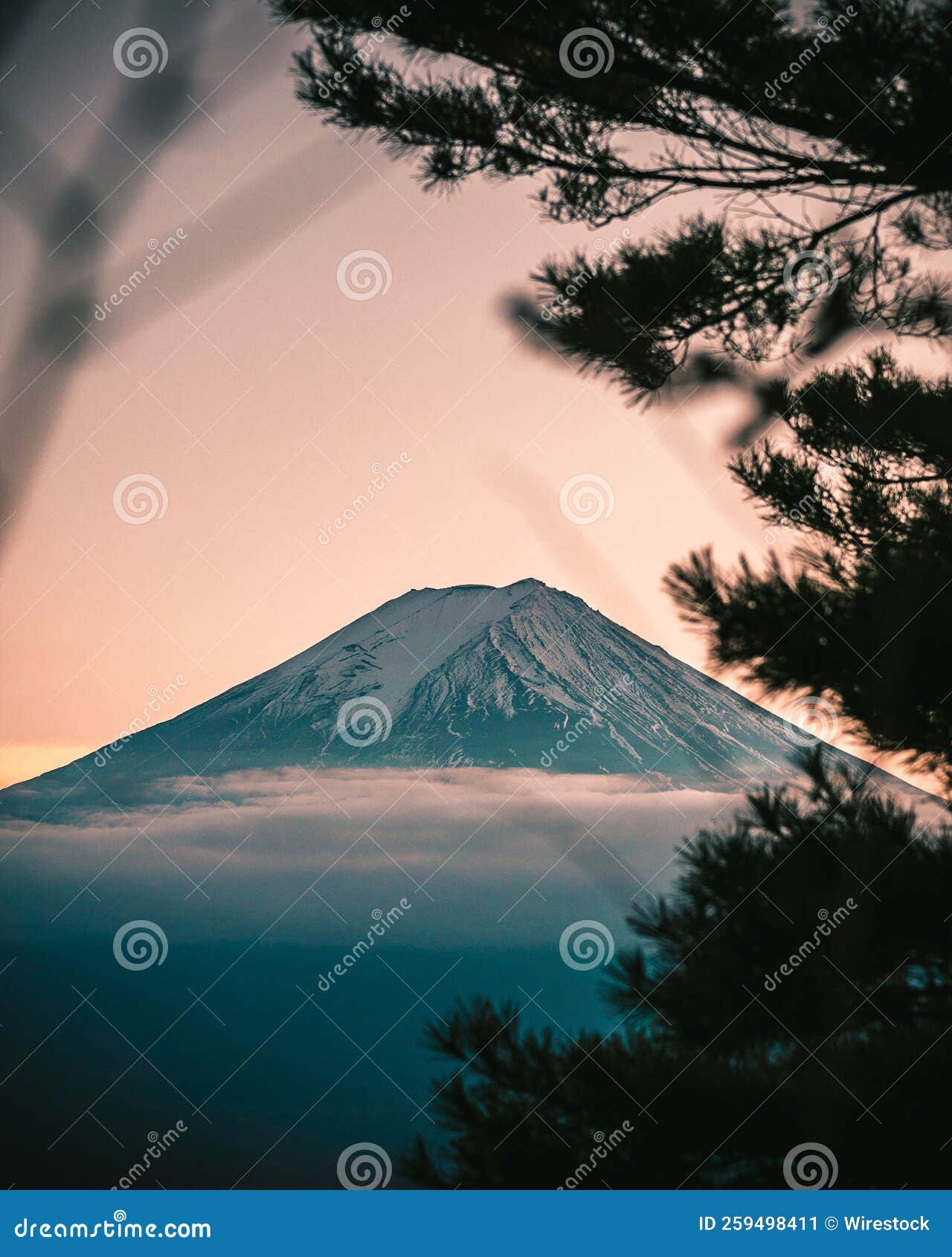 Mount Fuji during Sunset in Autumn Stock Image - Image of asia, japan ...