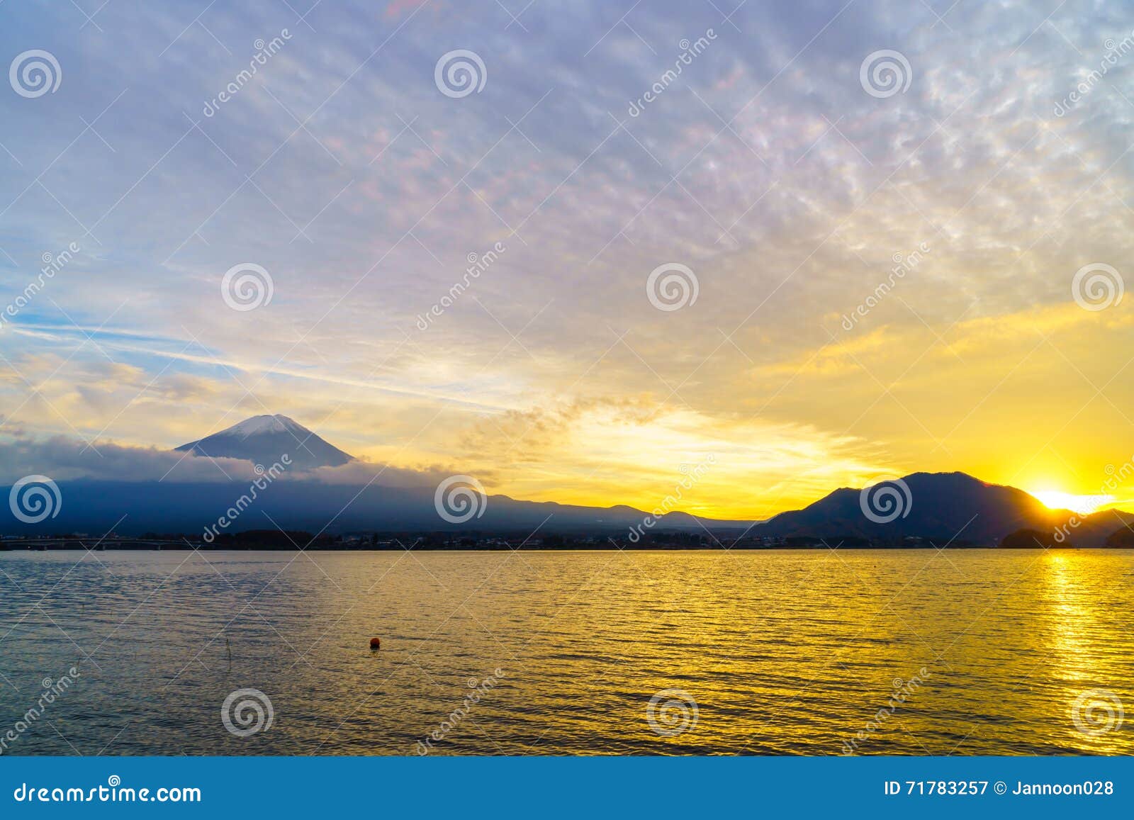 Mount Fuji sunset, Japan. stock image. Image of fuji - 71783257