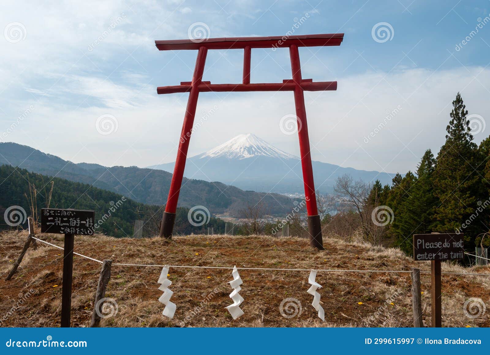 Mount Fuji stock image. Image of torii, nature, scenic - 299615997