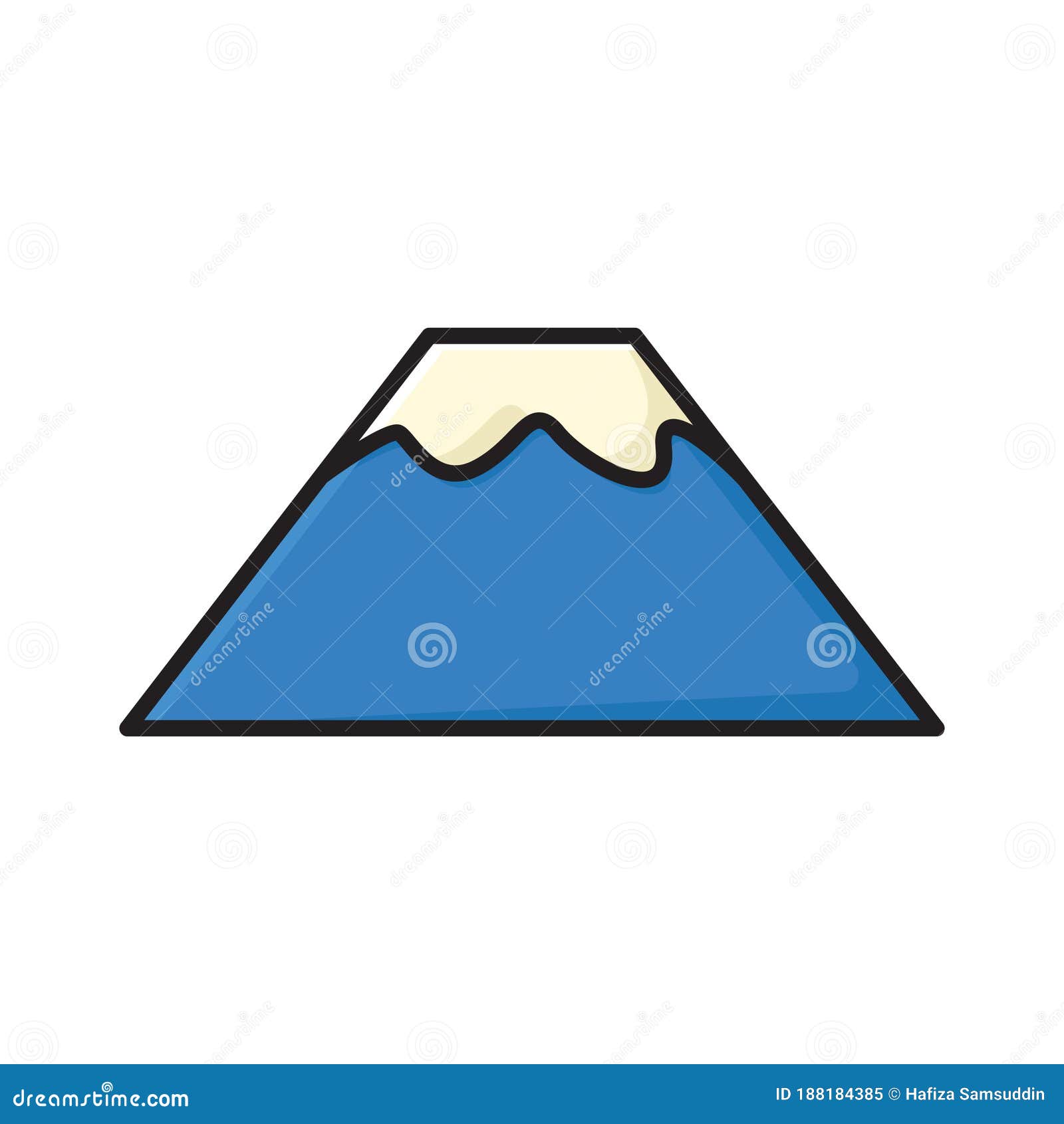 Mount Fuji. Vector Illustration Decorative Design Stock Vector ...