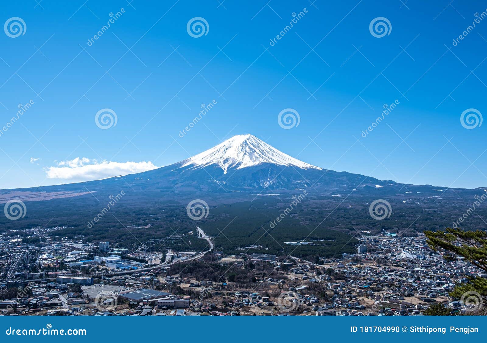 Mount Fuji View from Mt. Fuji Panorama Ropeway Stock Photo - Image of ...