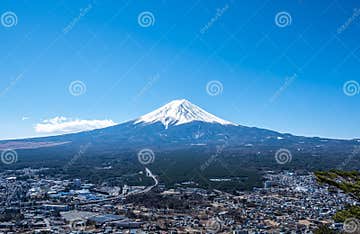 Mount Fuji View from Mt. Fuji Panorama Ropeway Stock Photo - Image of ...