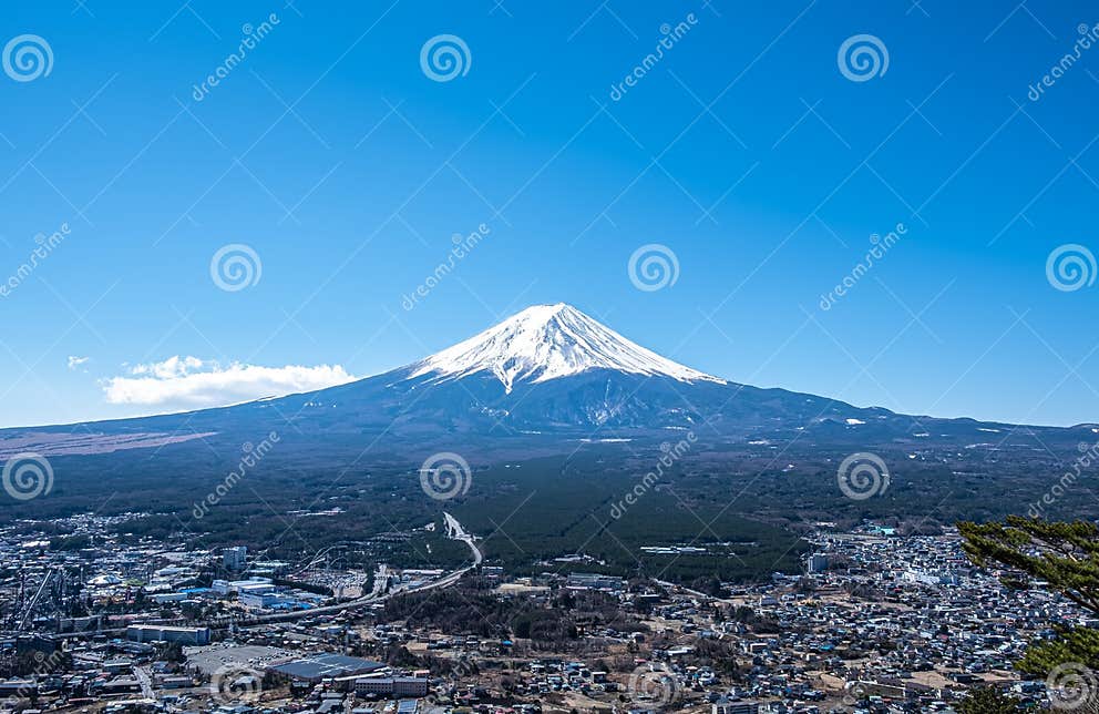 Mount Fuji View from Mt. Fuji Panorama Ropeway Stock Photo - Image of ...