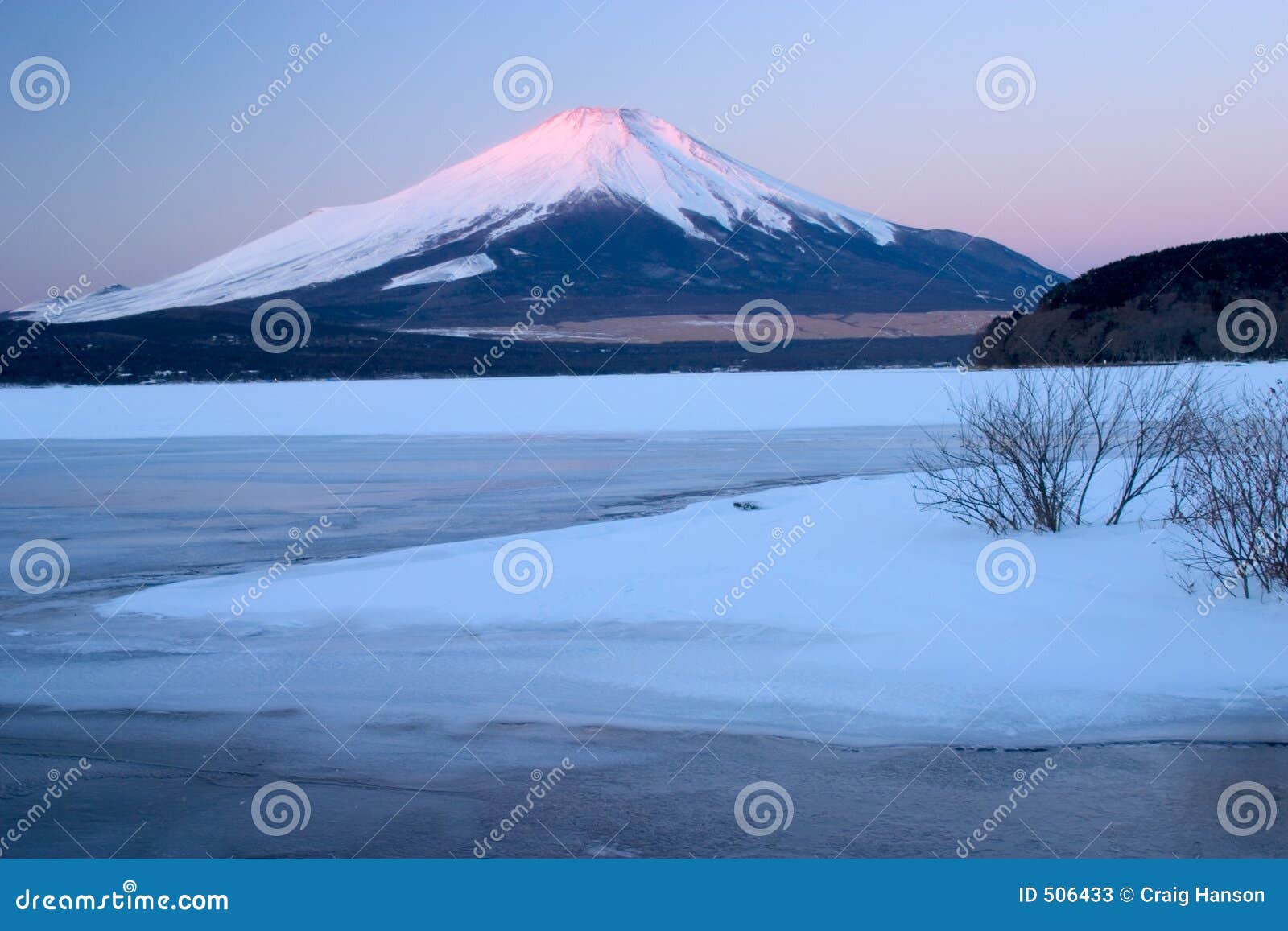 Mount Fuji in Winter stock image. Image of white, winter - 506433
