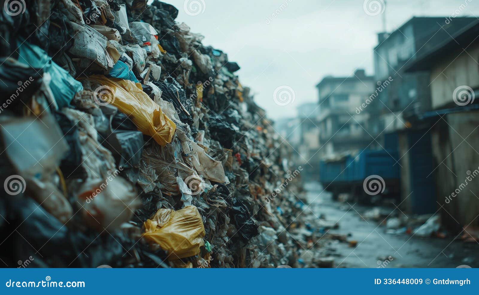 Mount of Garbage, Trash and Plastic Waste. Environtment Pollution Stock ...