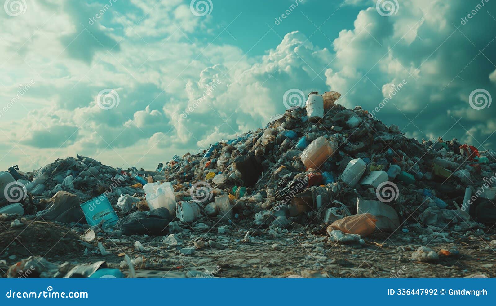 Mount of Garbage, Trash and Plastic Waste. Environtment Pollution Image ...