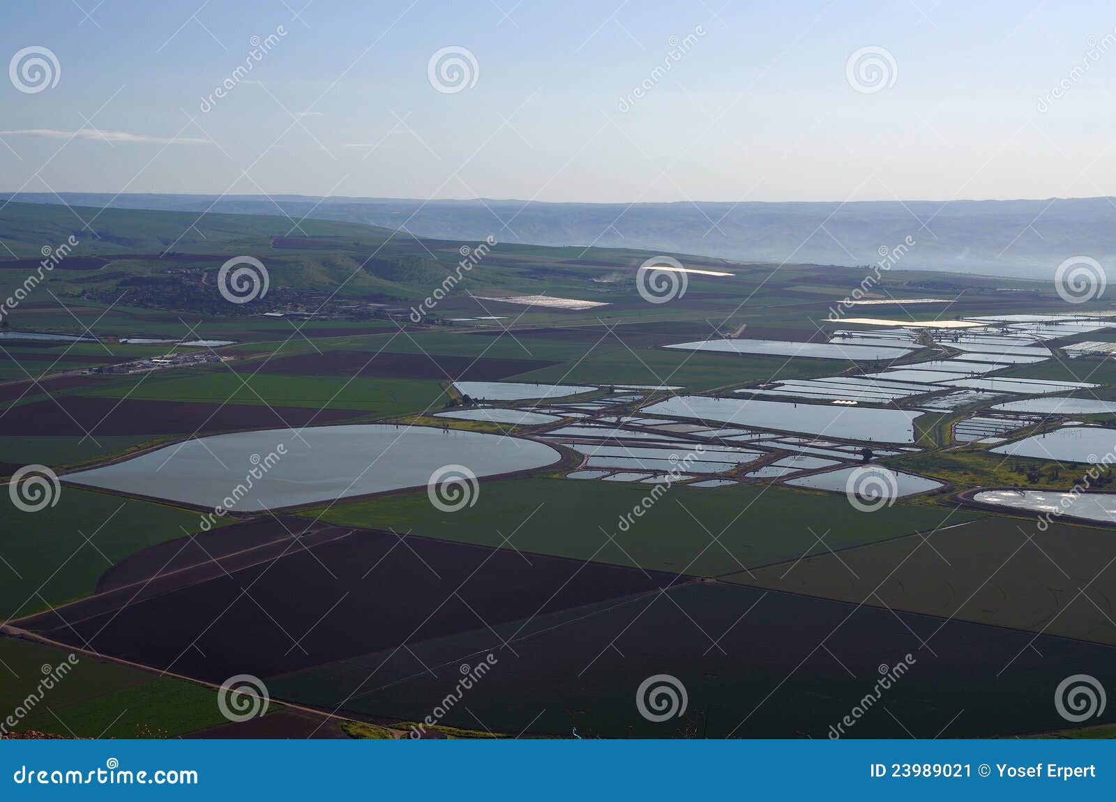Mount Gilboa stock image. Image of valley, fields, ponds - 23989021