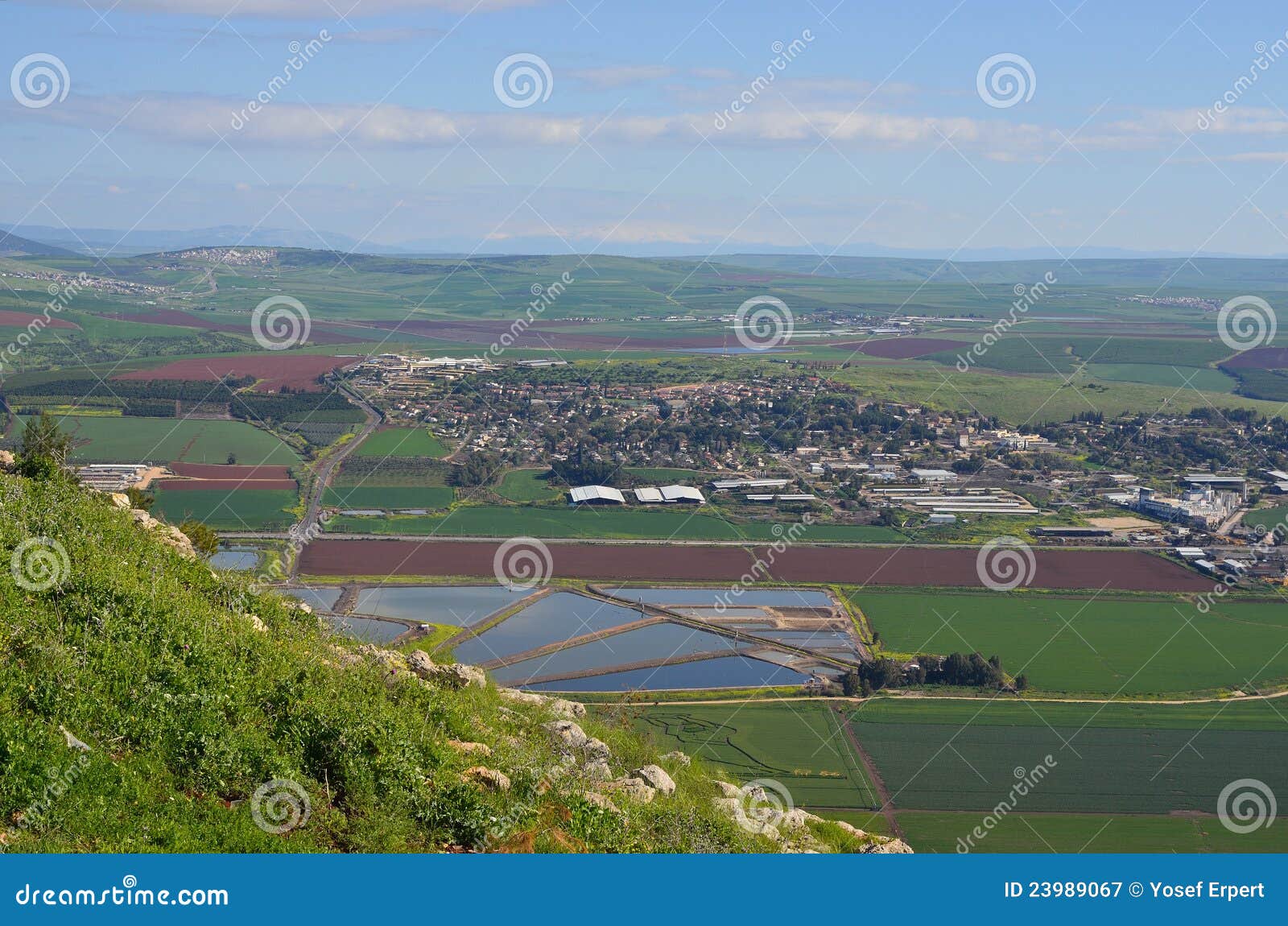 Mount Gilboa stock image. Image of ponds, king, agriculture - 23989067