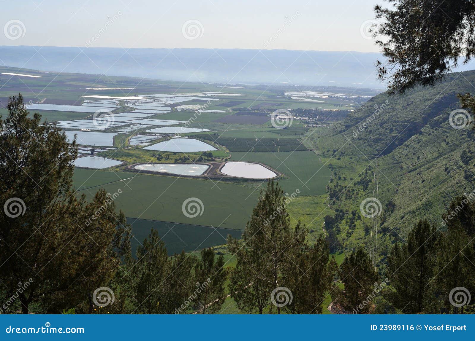 Mount Gilboa stock photo. Image of ponds, israel, fields - 23989116