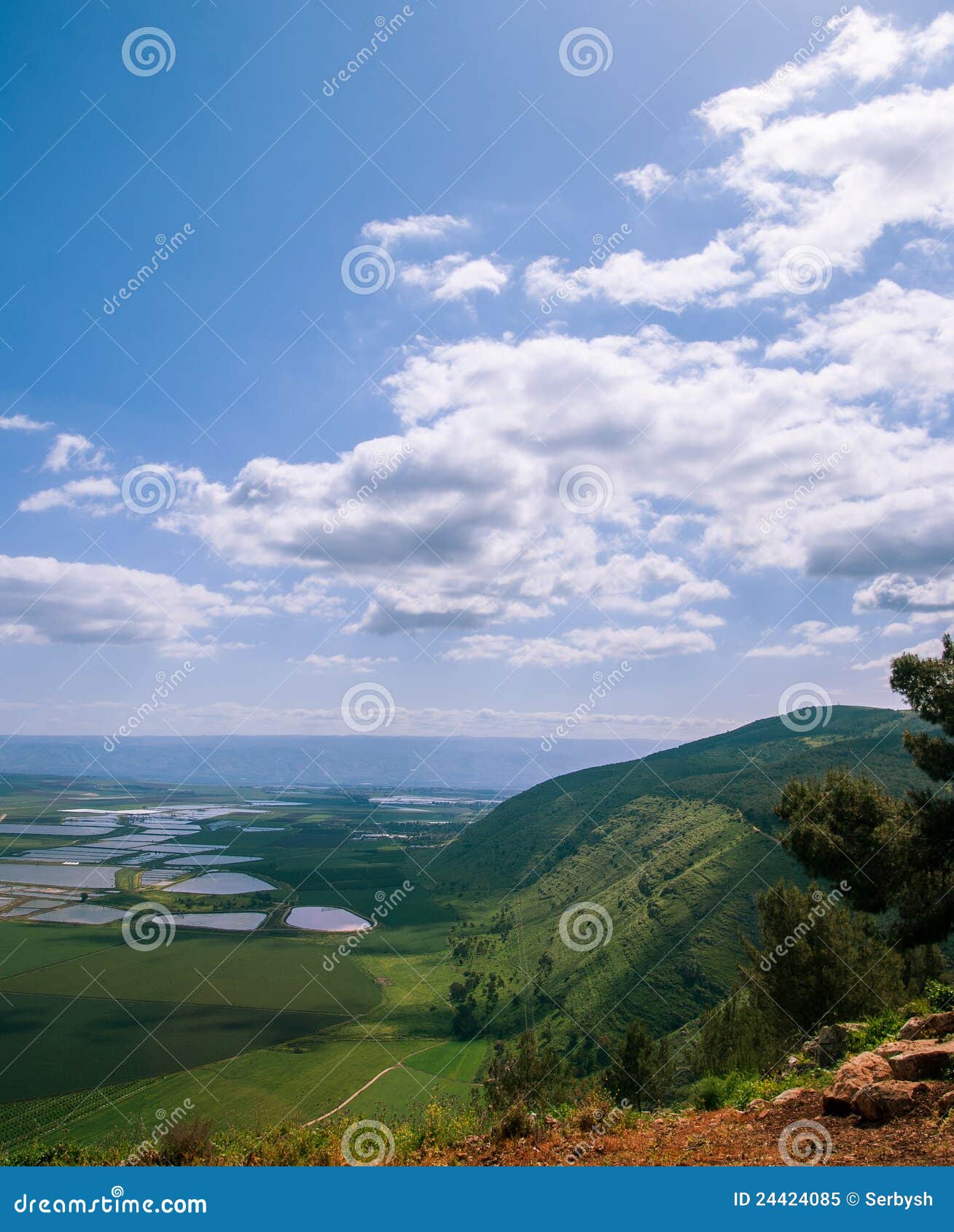 Mount Gilboa View from the Top ,Israel Stock Image - Image of garden ...