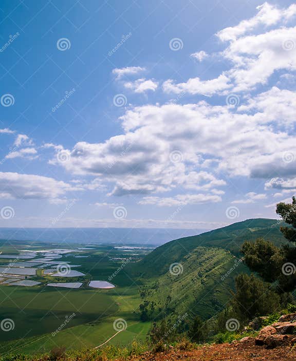 Mount Gilboa View from the Top ,Israel Stock Image - Image of garden ...