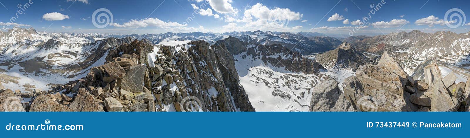 Mount Goode Summit Panorama Stock Image - Image of wilderness, sierra ...