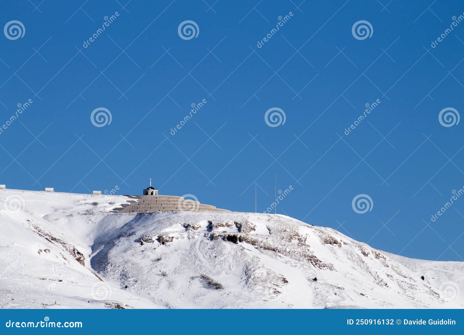 Mount Grappa War Memorial View, Italy Stock Photo - Image of landmark ...