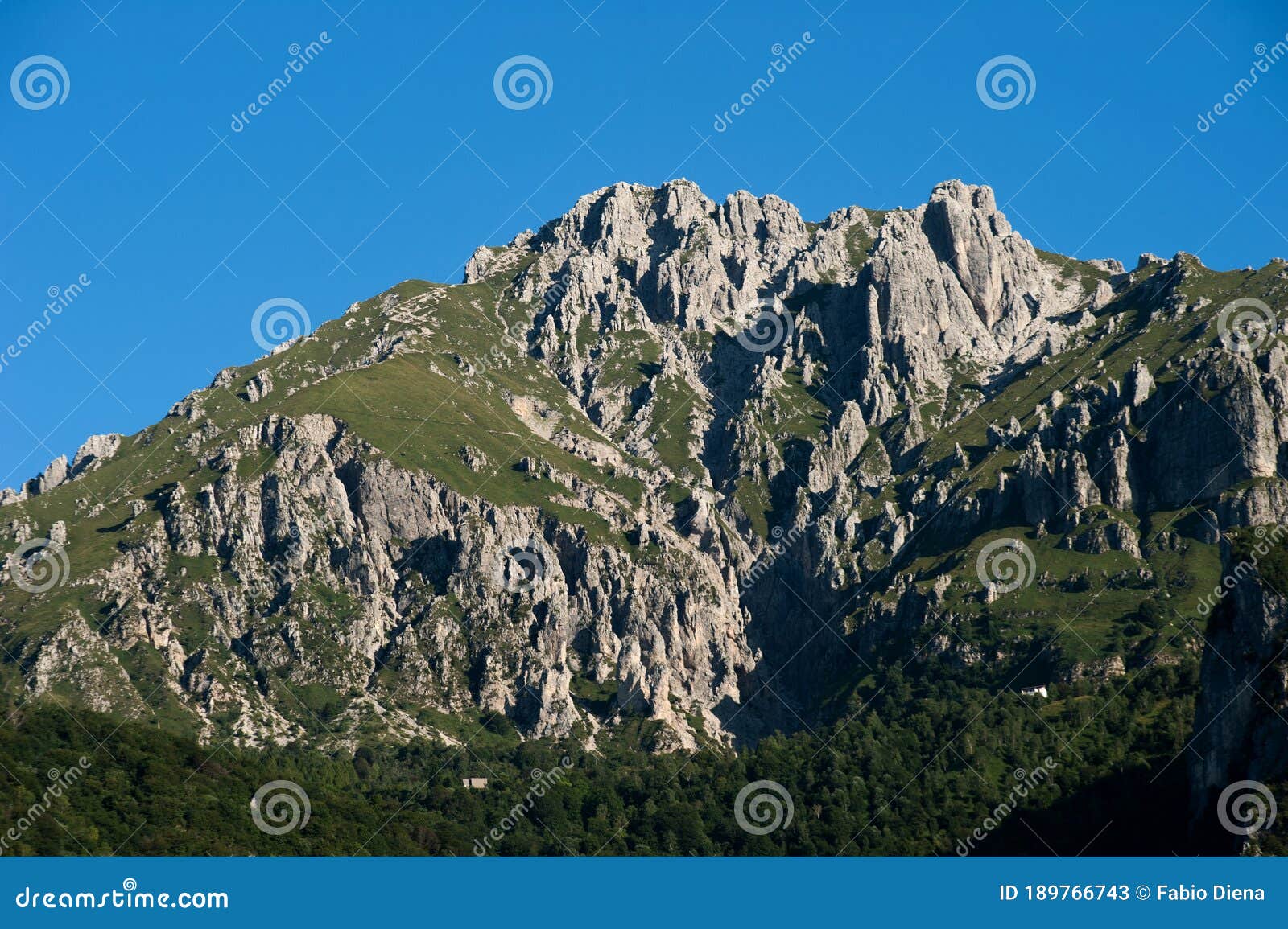 Mount Grigna, Seen from Ballabio Lecco Stock Image - Image of lombardy ...