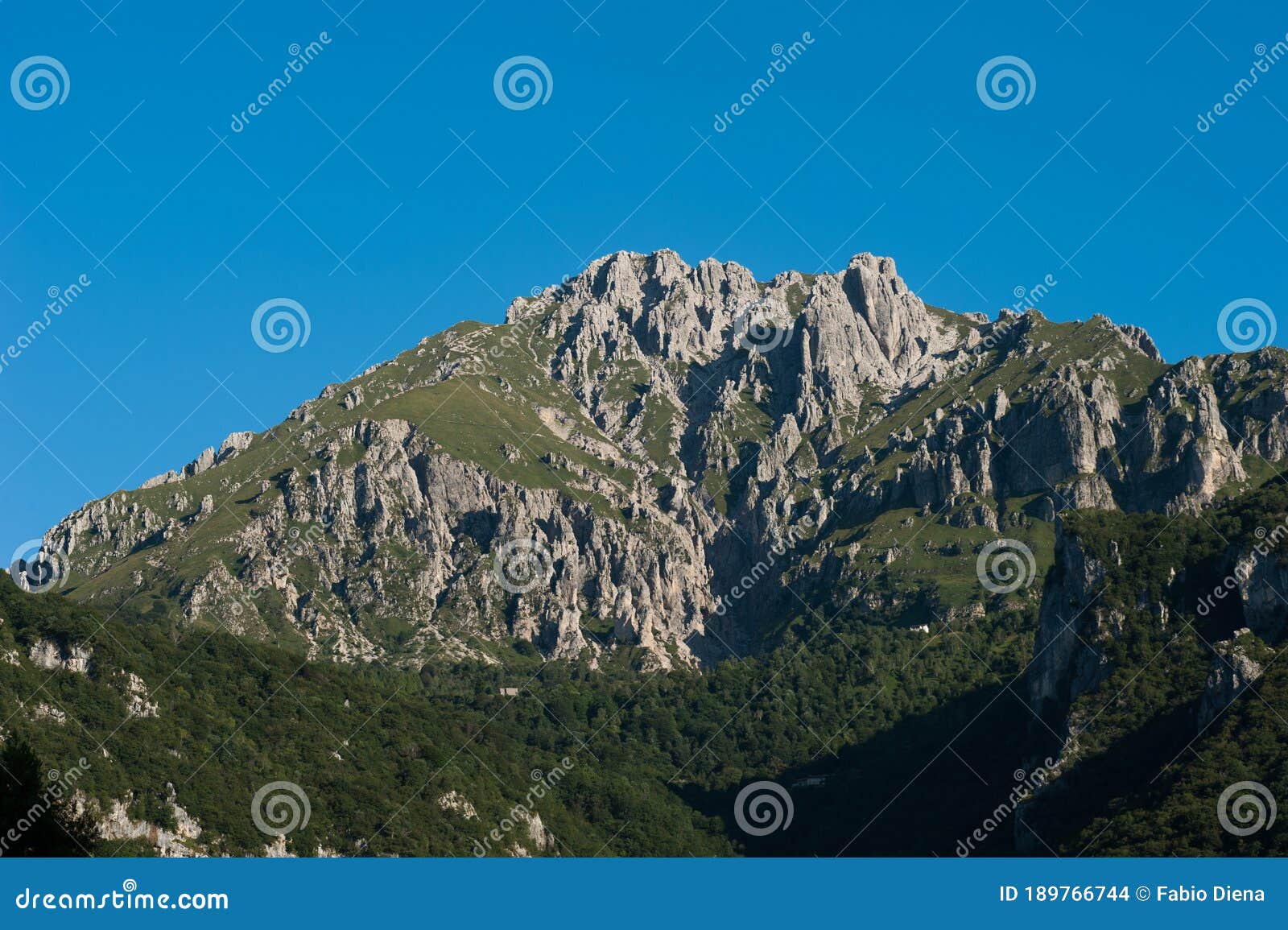 Mount Grigna, Seen from Ballabio Lecco Stock Photo - Image of cremeno ...