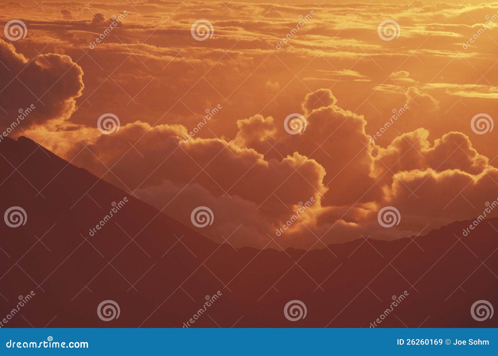 Mount Haleakala Volcano at Sunrise Stock Image - Image of states ...