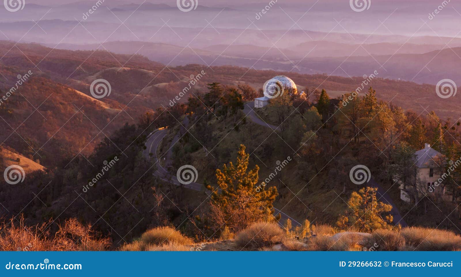 Mount Hamilton stock photo. Image of yellow, mount, winter - 29266632