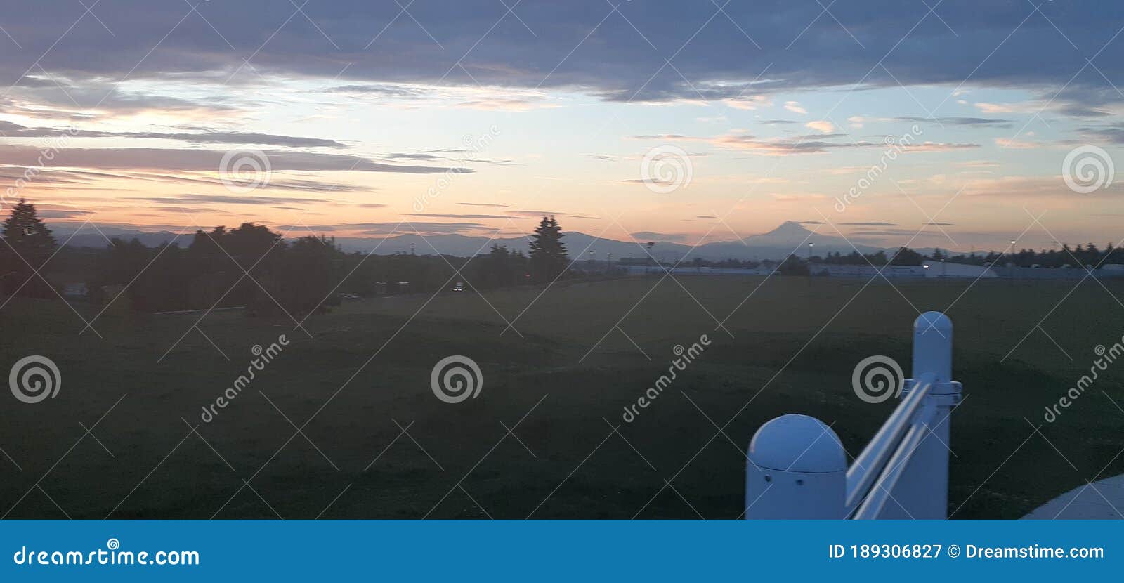 Mount Hood Early Sunrise Late Spring Stock Image - Image of hood ...