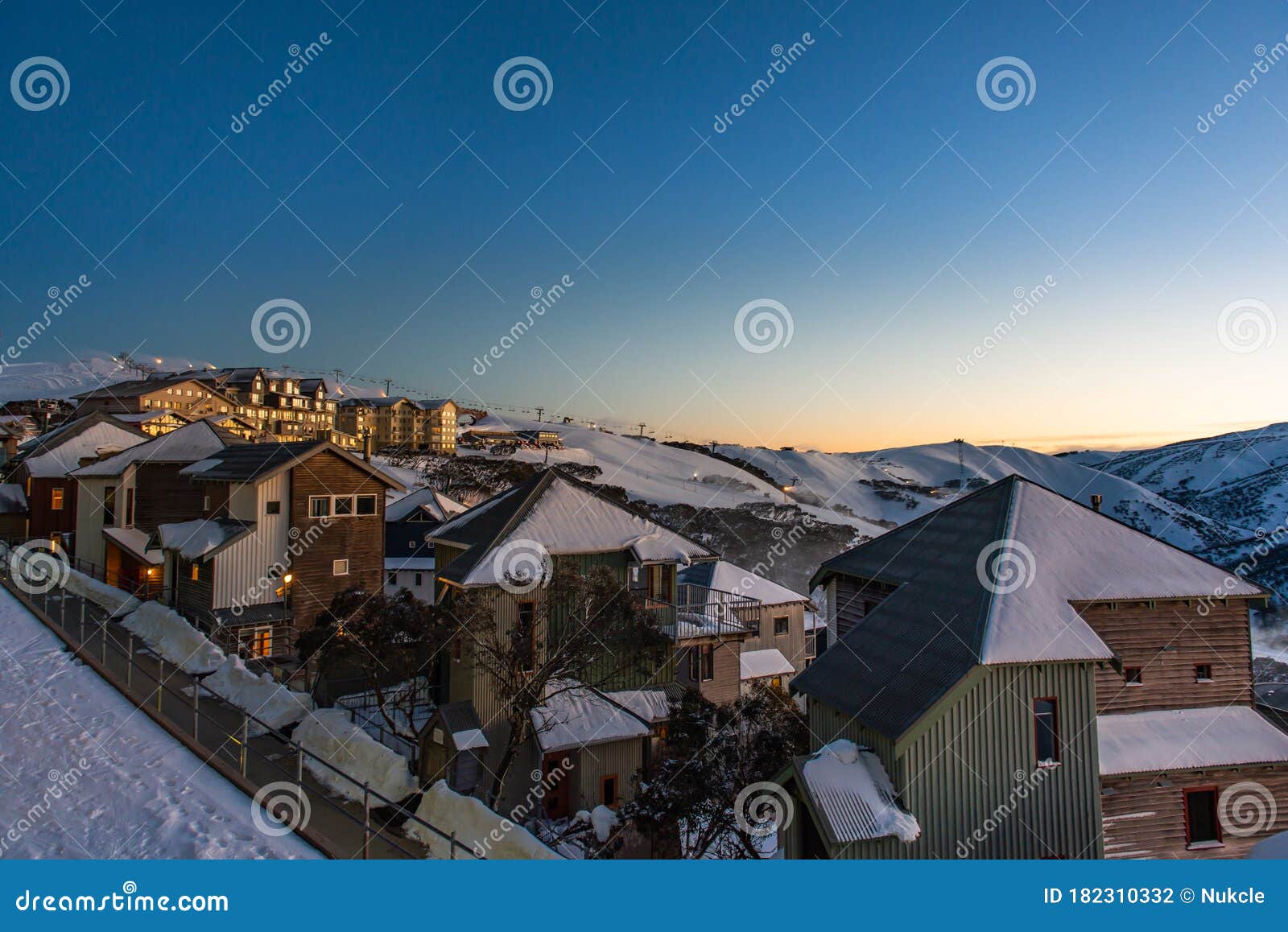 Mount Hotham Ski resort stock photo. Image of outdoor - 182310332