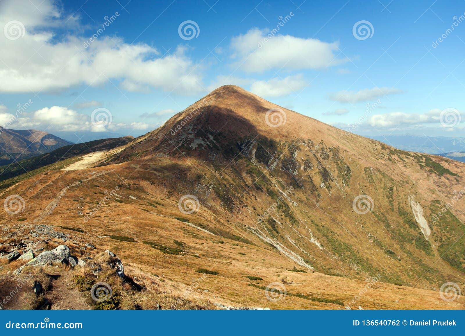 Mount Hoverla or Goverla, Ukraine Carpathian Mountains Stock Photo ...