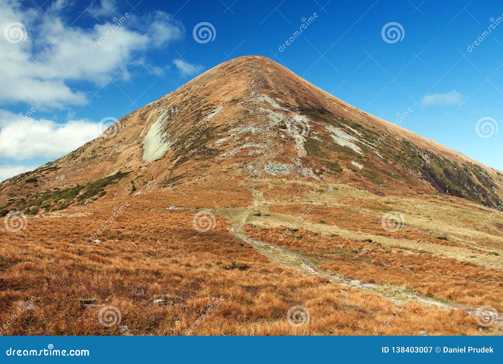 Mount Hoverla or Goverla, Ukraine Carpathian Mountains Stock Image ...