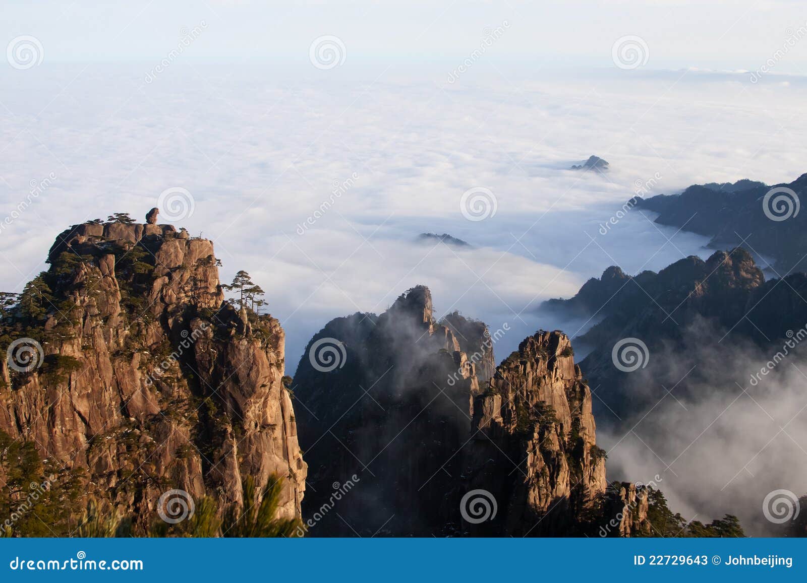 Mount Huang, China stock image. Image of decorating, wallpaper - 22729643