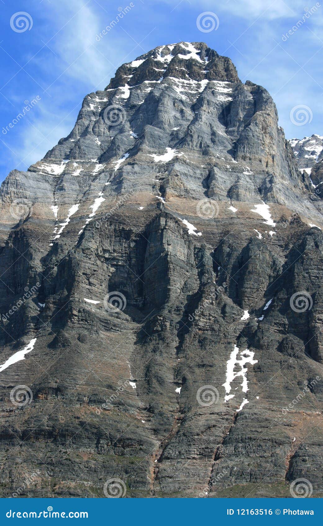 Mount Huber stock photo. Image of layers, canadian, yoho - 12163516