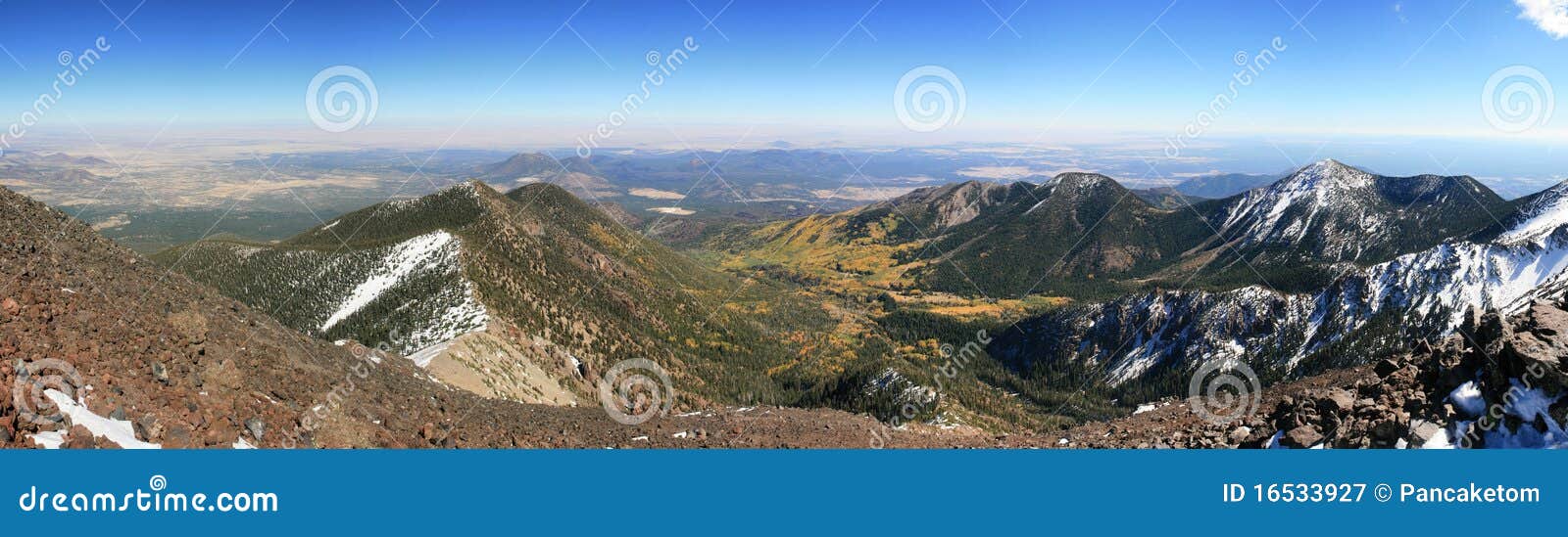 Mount Humphreys panorama stock image. Image of peaks - 16533927