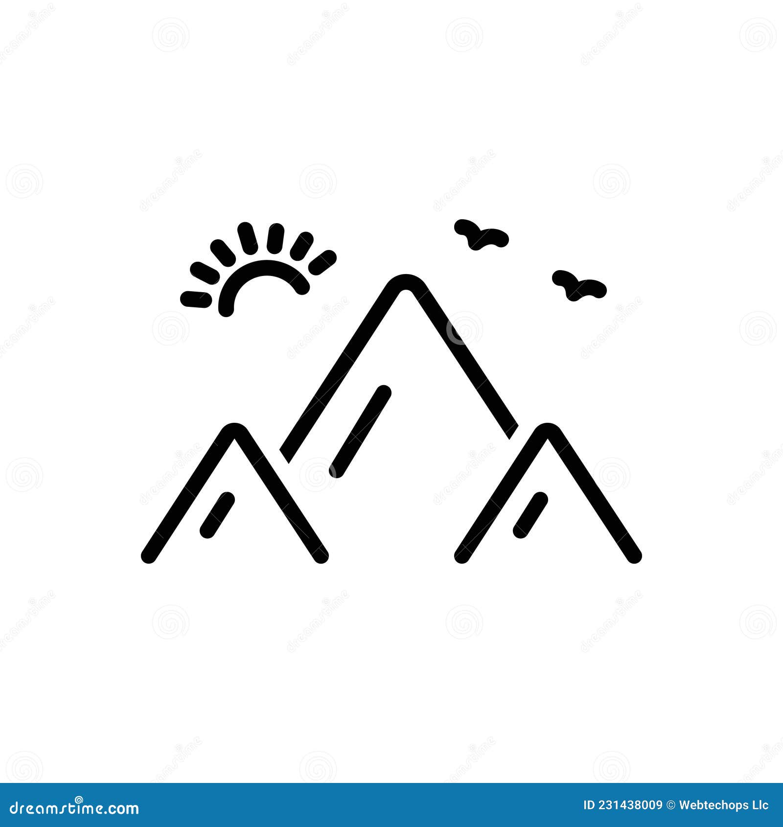 Himalaya Icon Vector From Arctic Collection. Thin Line Himalaya Outline ...