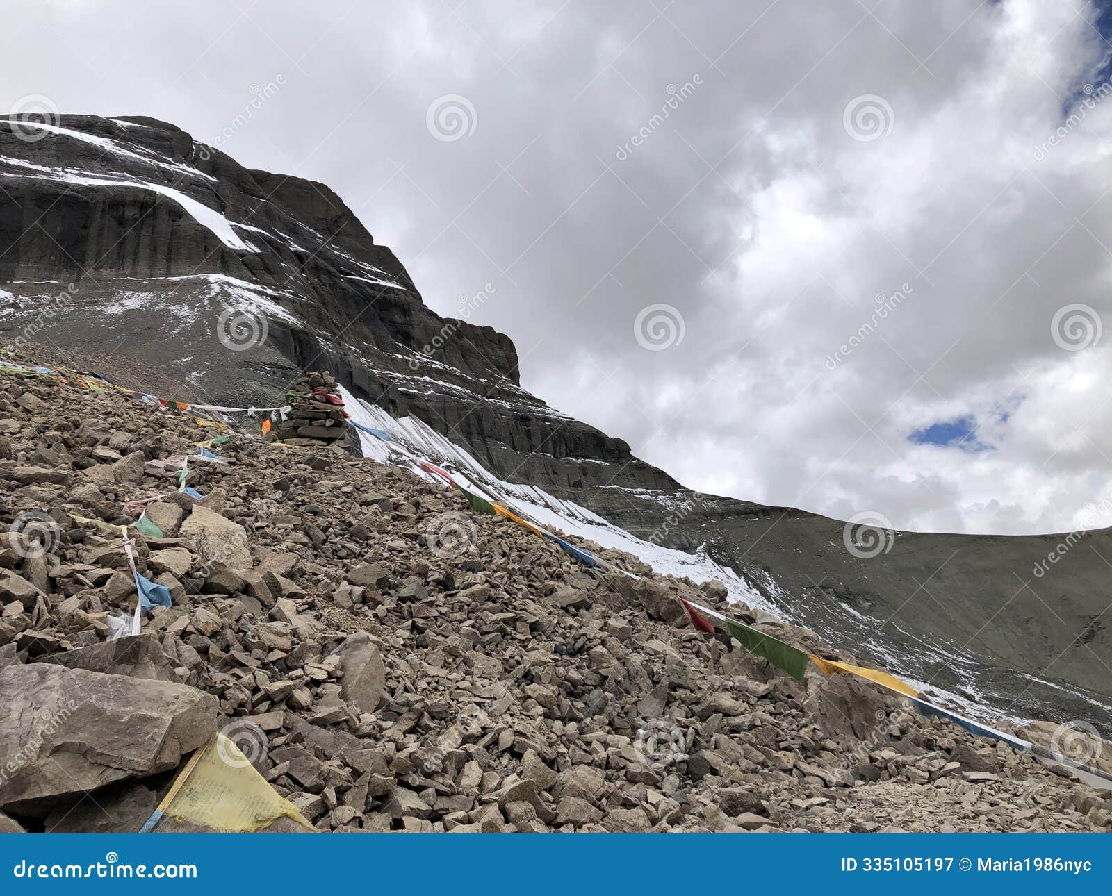 Mount Kailash Inner Kora in August in Himalayan Mountains in Tibet ...
