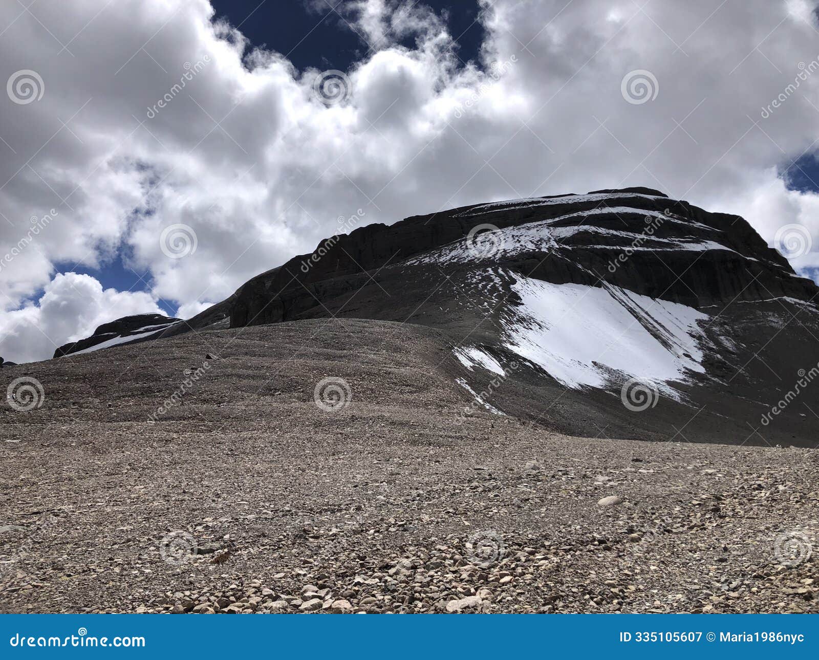 Mount Kailash Inner Kora in August in Himalayan Mountains in Tibet ...