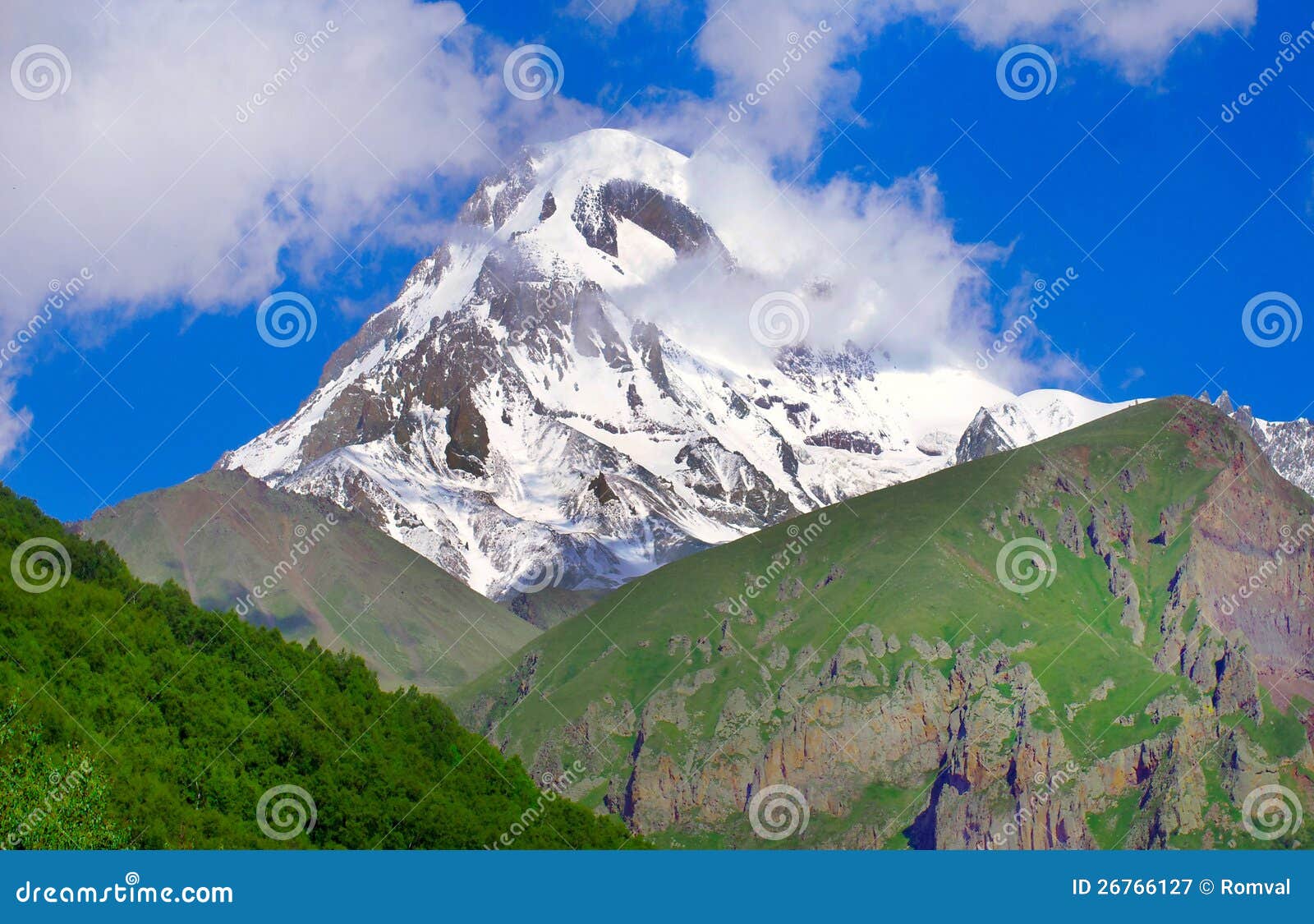 Mount Kazbek stock image. Image of outdoor, park, caucasus - 26766127