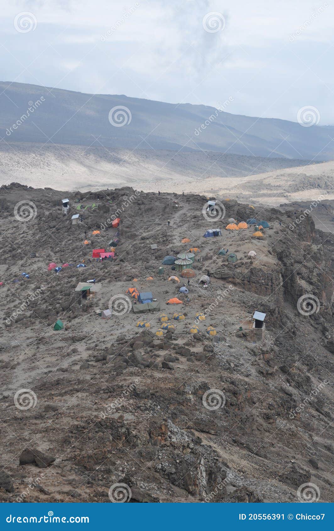 Mount Kilimanjaro Base Camp (Barafu Camp) Stock Image - Image of hiking ...
