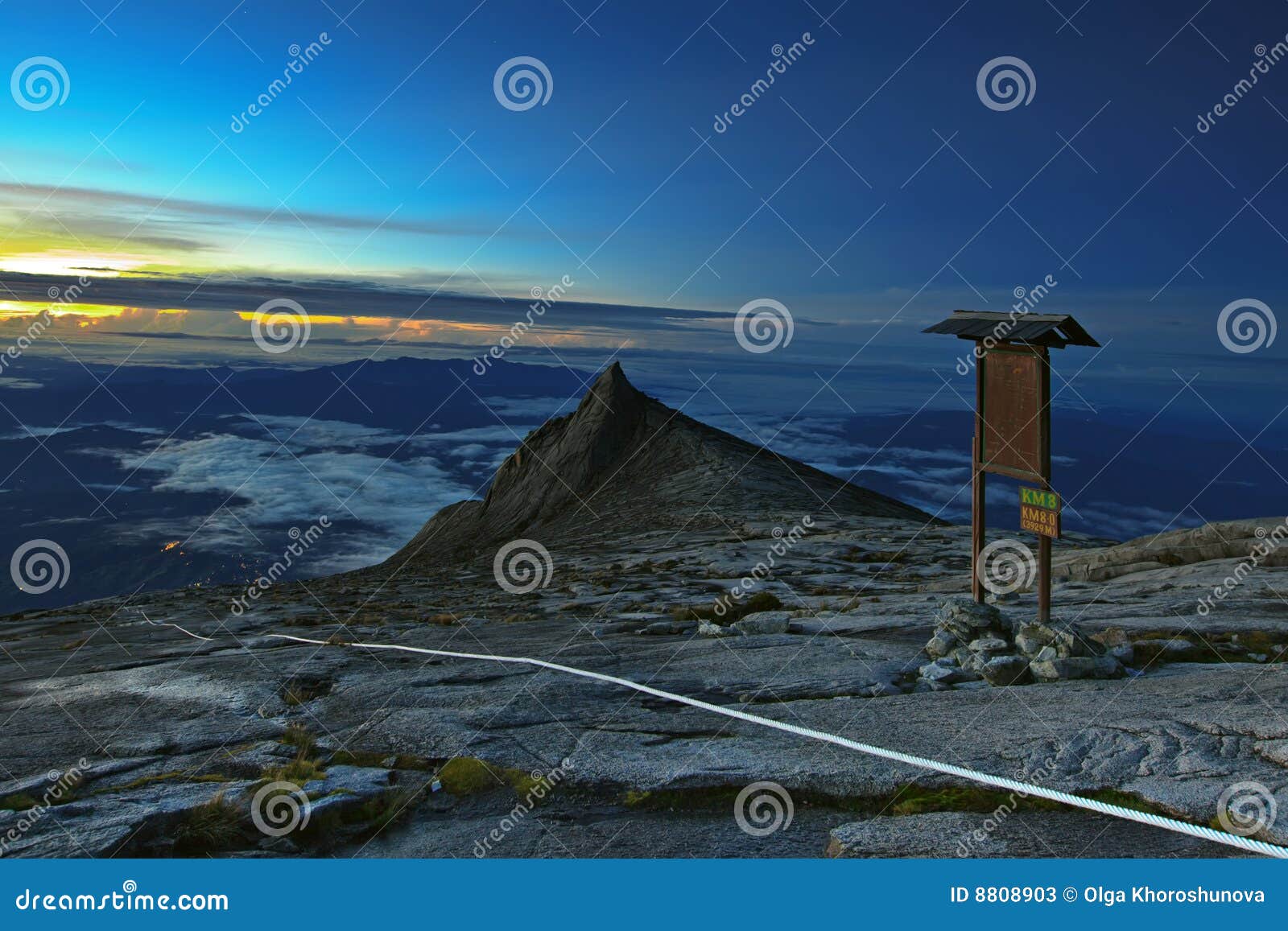 Mount Kinabalu stock image. Image of kinabalu, hill, landmark - 8808903