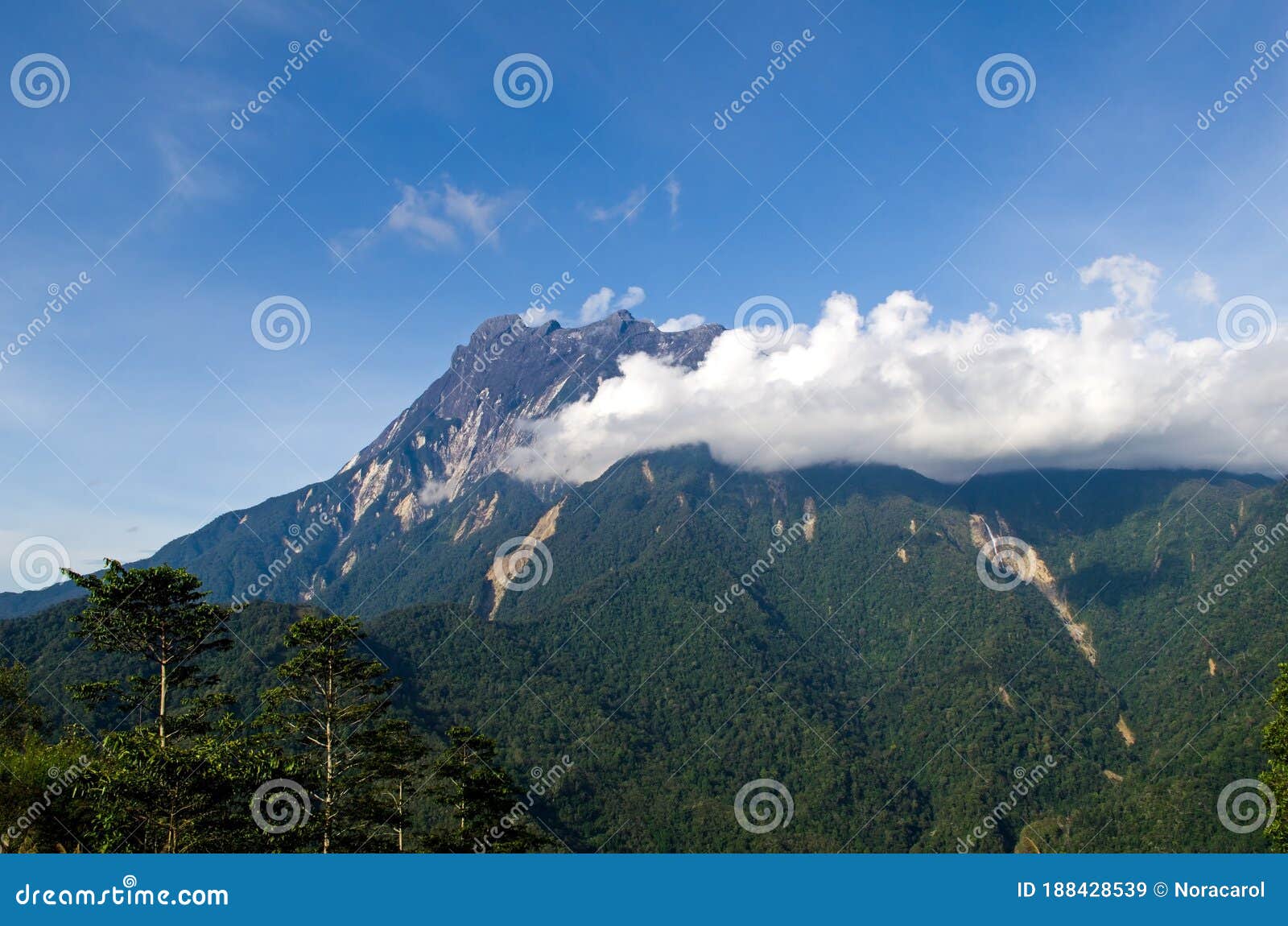 Mount Kinabalu Scenic View in Sabah Borneo Stock Image - Image of ...