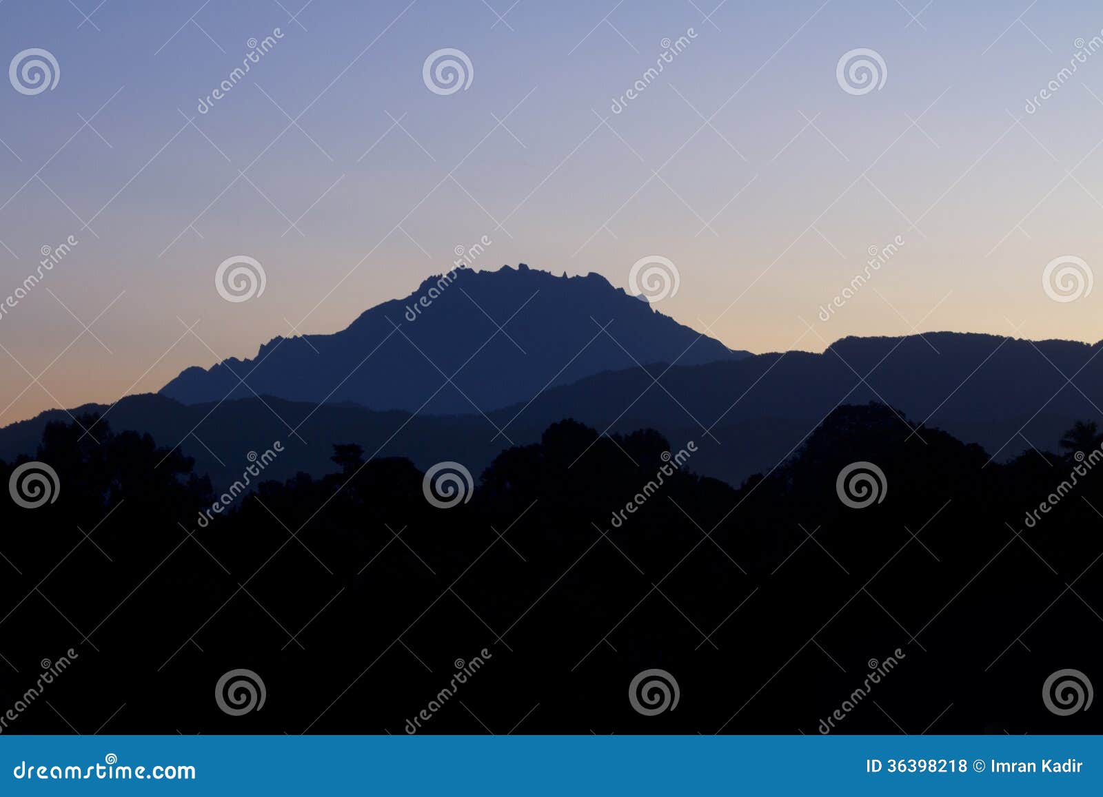Mount of kinabalu stock photo. Image of calm, mount, borneo - 36398218