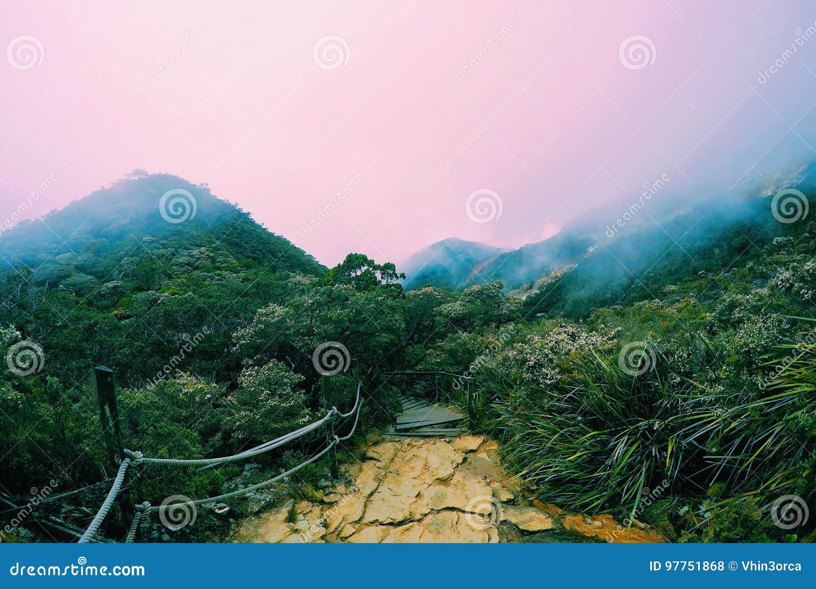 Mount Kinabalu stock photo. Image of kinabalu, nature - 97751868