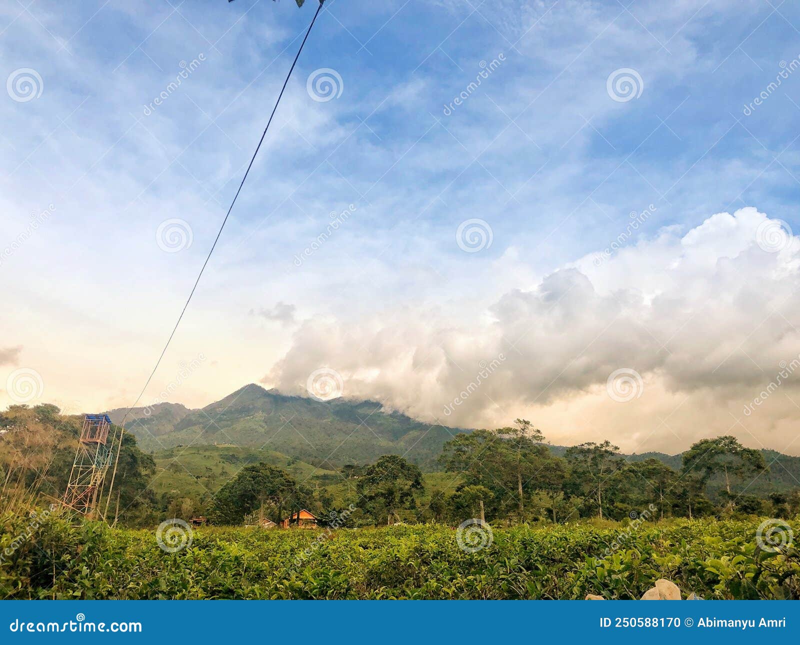 Mount Lawu from Kemuning stock photo. Image of green - 250588170