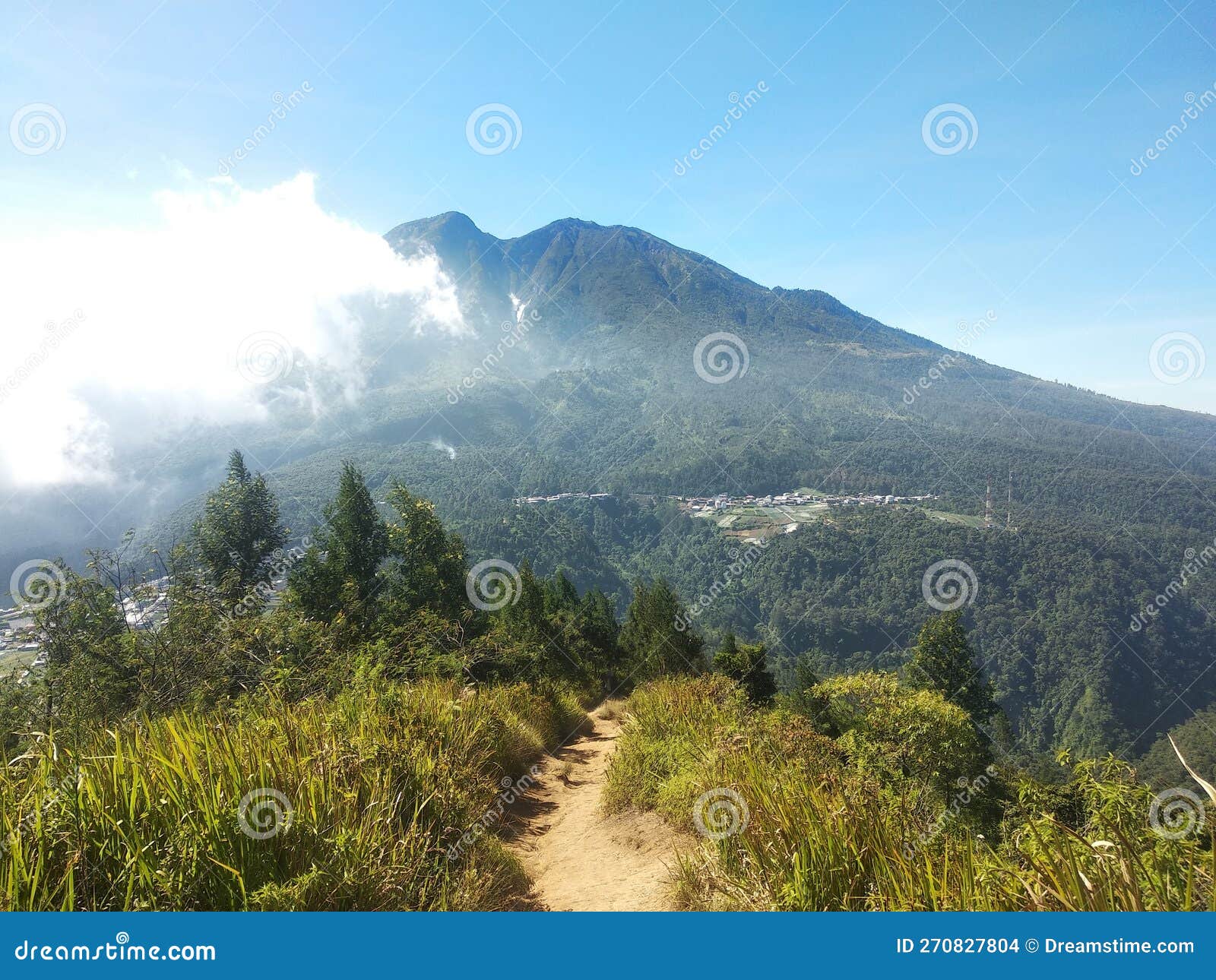 This is Mount Lawu Which is Located in Indonesia, East Java, Stock ...