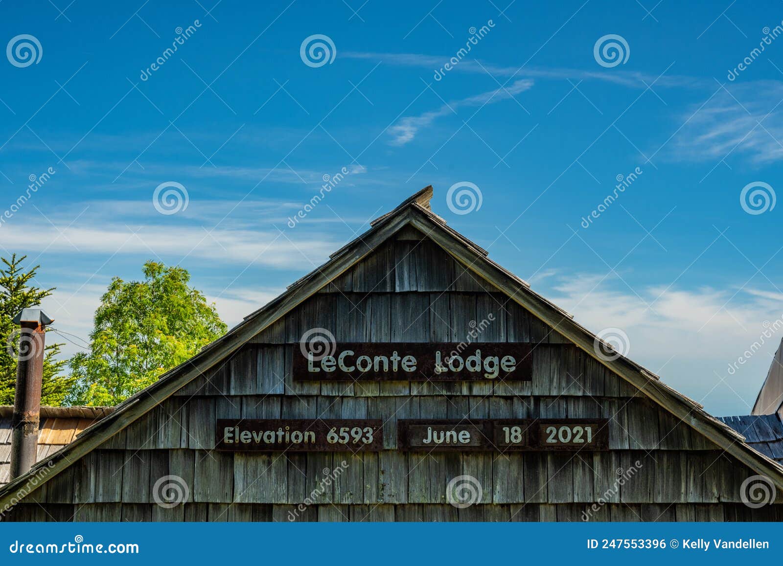 Mount LeConte Lodge Under Blue Sky on June 18, 2021 Editorial Photo ...