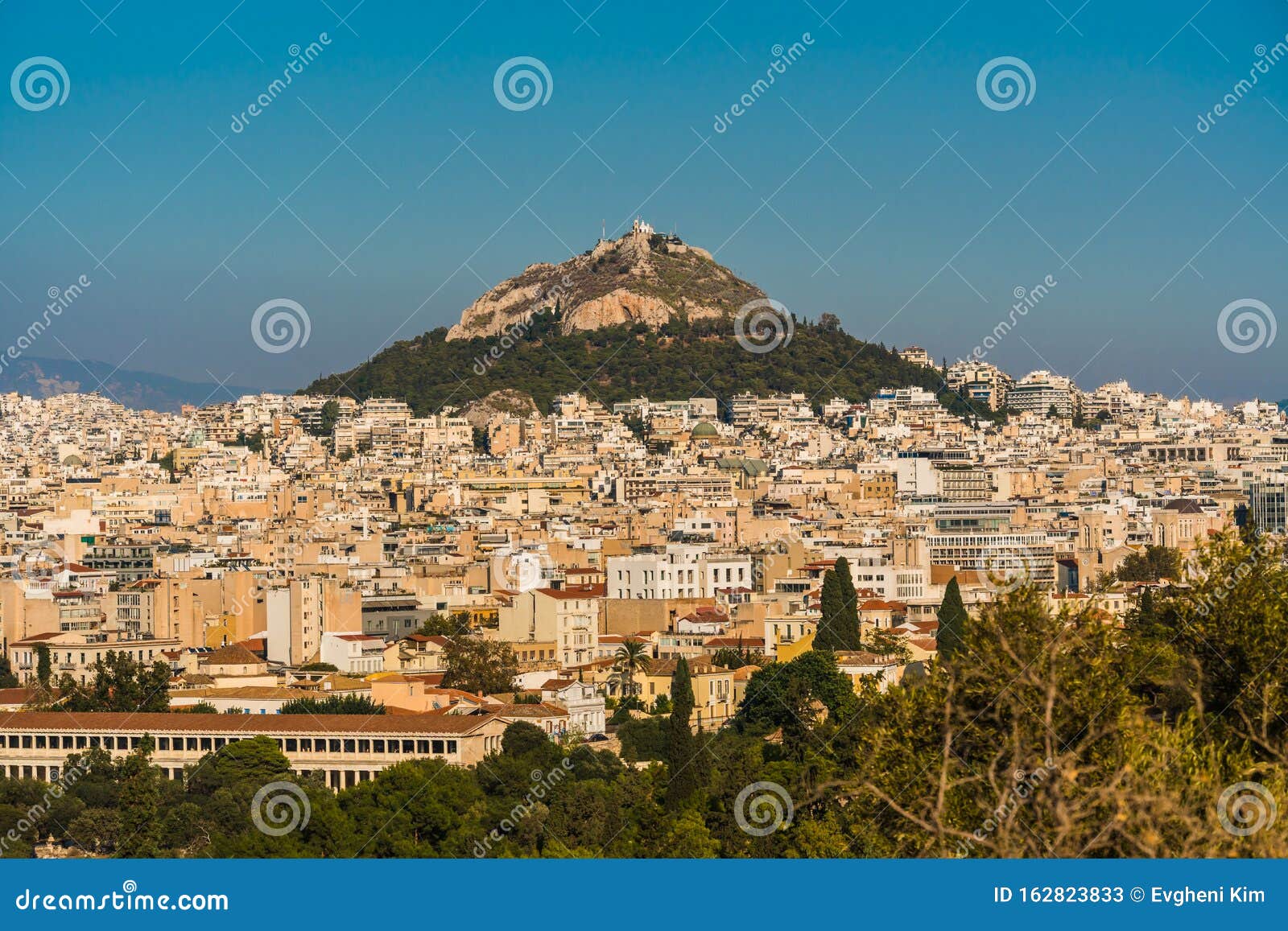 Mount Lycabettus in Athens, Greece Stock Image - Image of greek ...