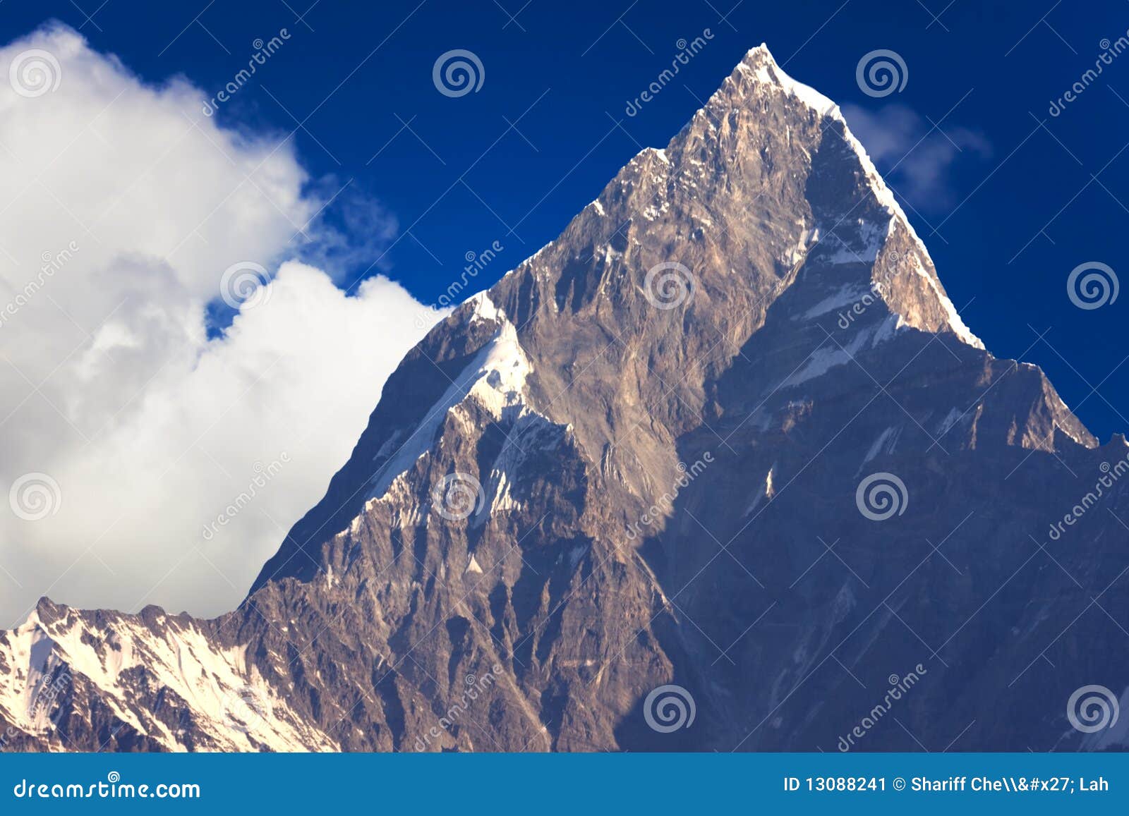 Mount Machhapuchhre, Nepal stock image. Image of nature - 13088241