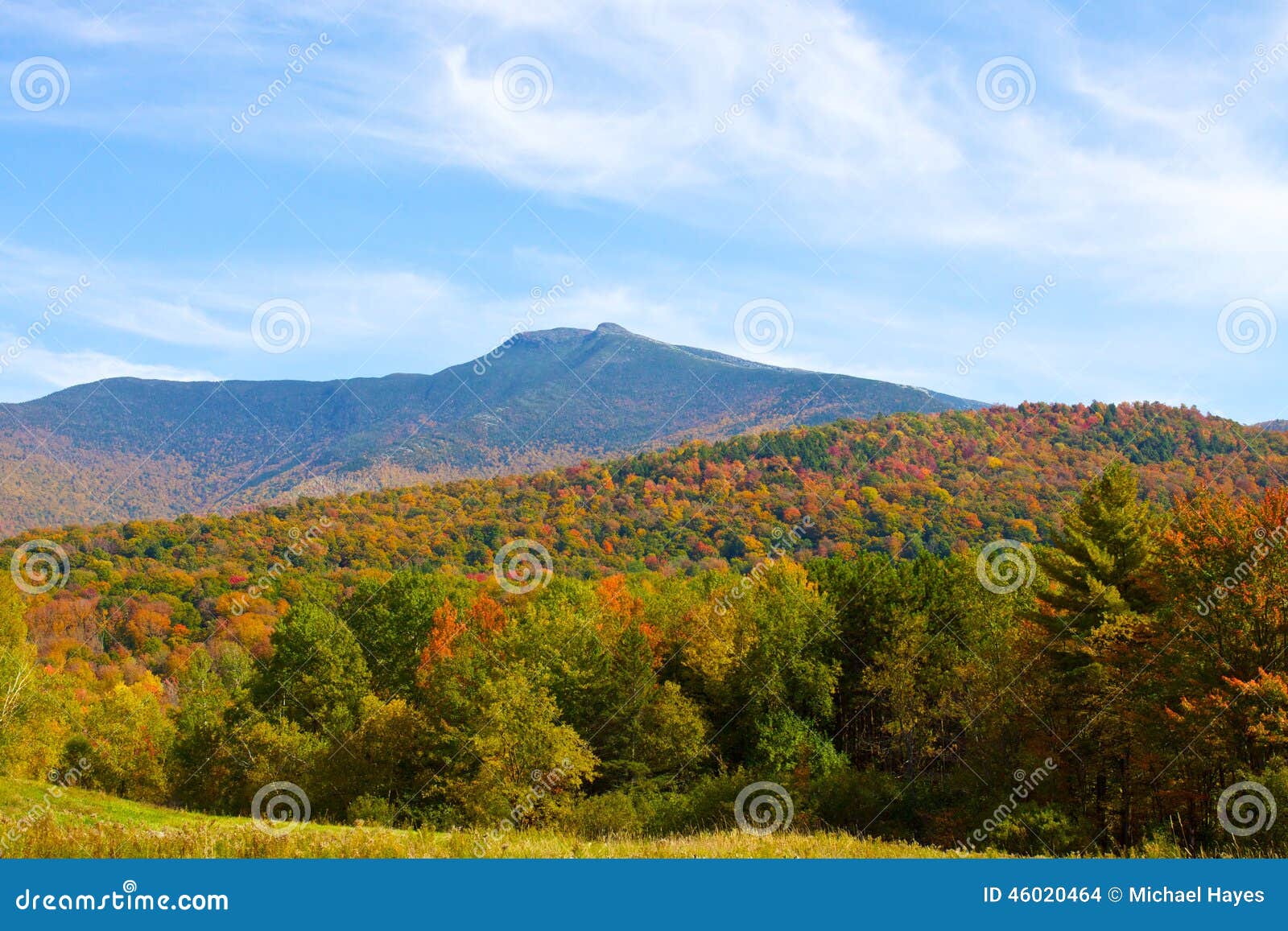 Mount Mansfield in Vermont stock photo. Image of trees - 46020464