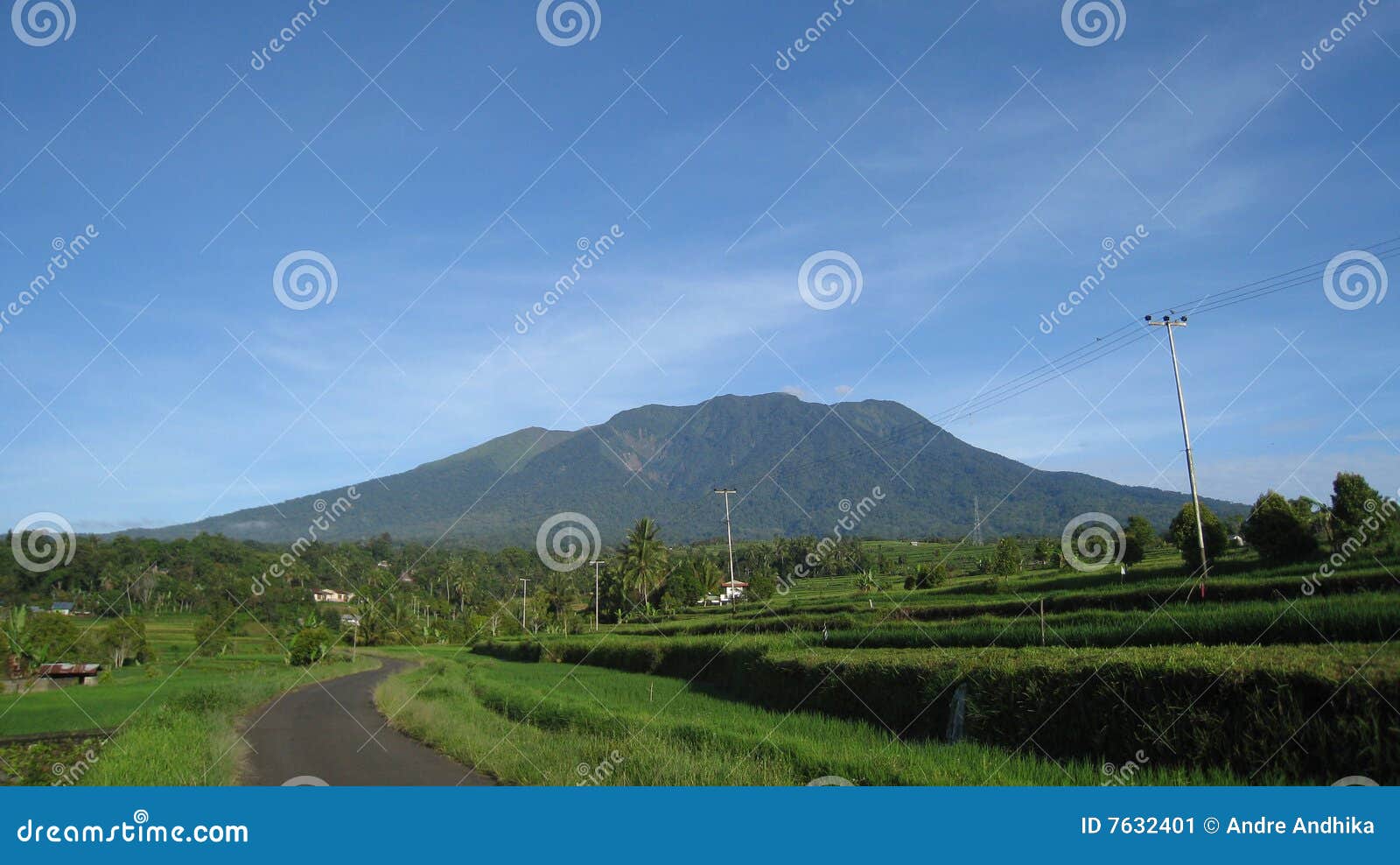 Mount Marapi, Batusangkar, West Sumatra, Indonesia Stock Image - Image ...