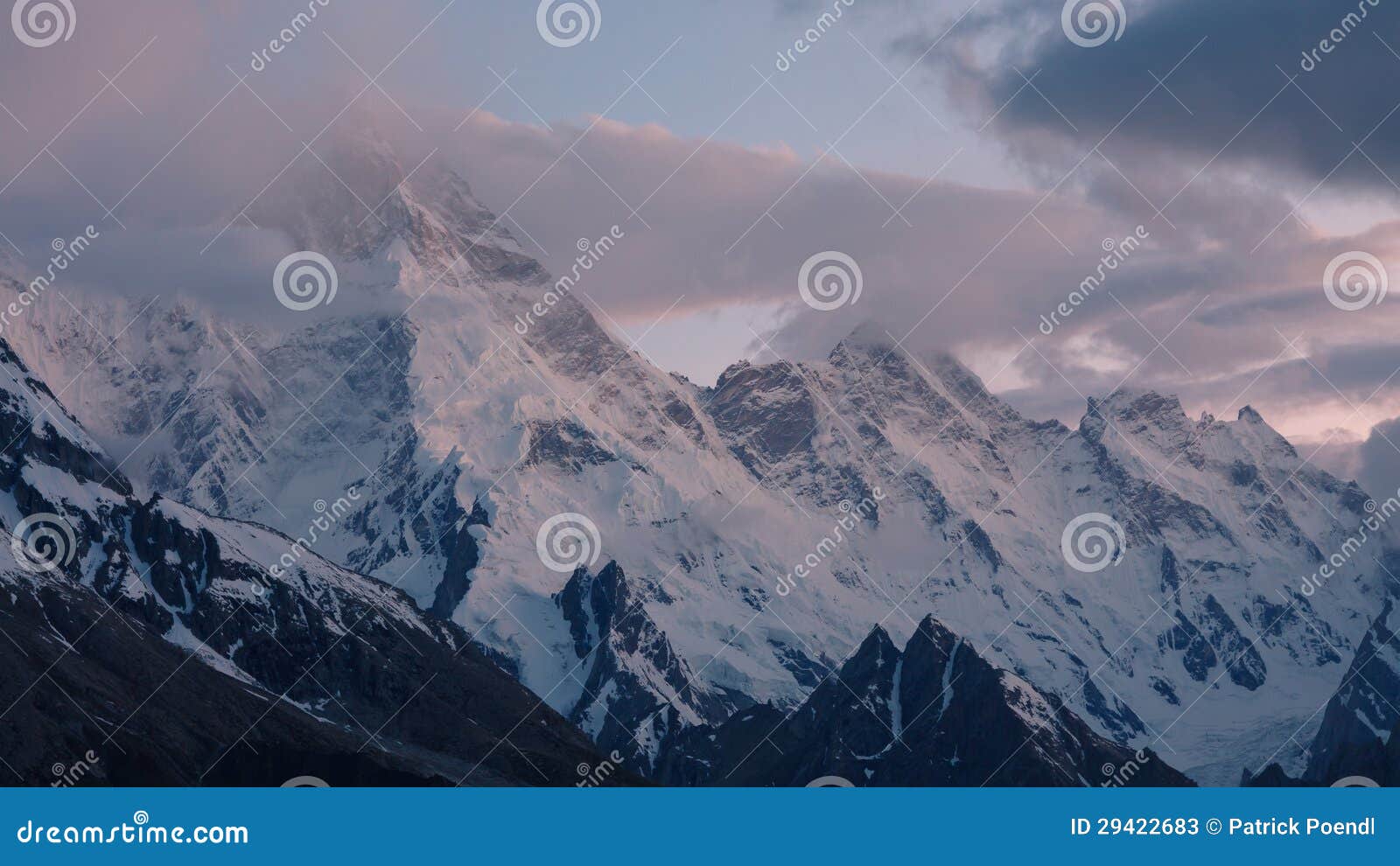 Mount Masherbrum (K1), Karakorum, Pakistan Stock Image - Image of ...