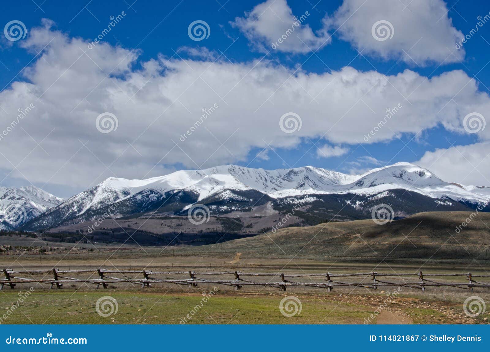 Mount Massive in Spring Snow Stock Image - Image of rocky, horizontal ...
