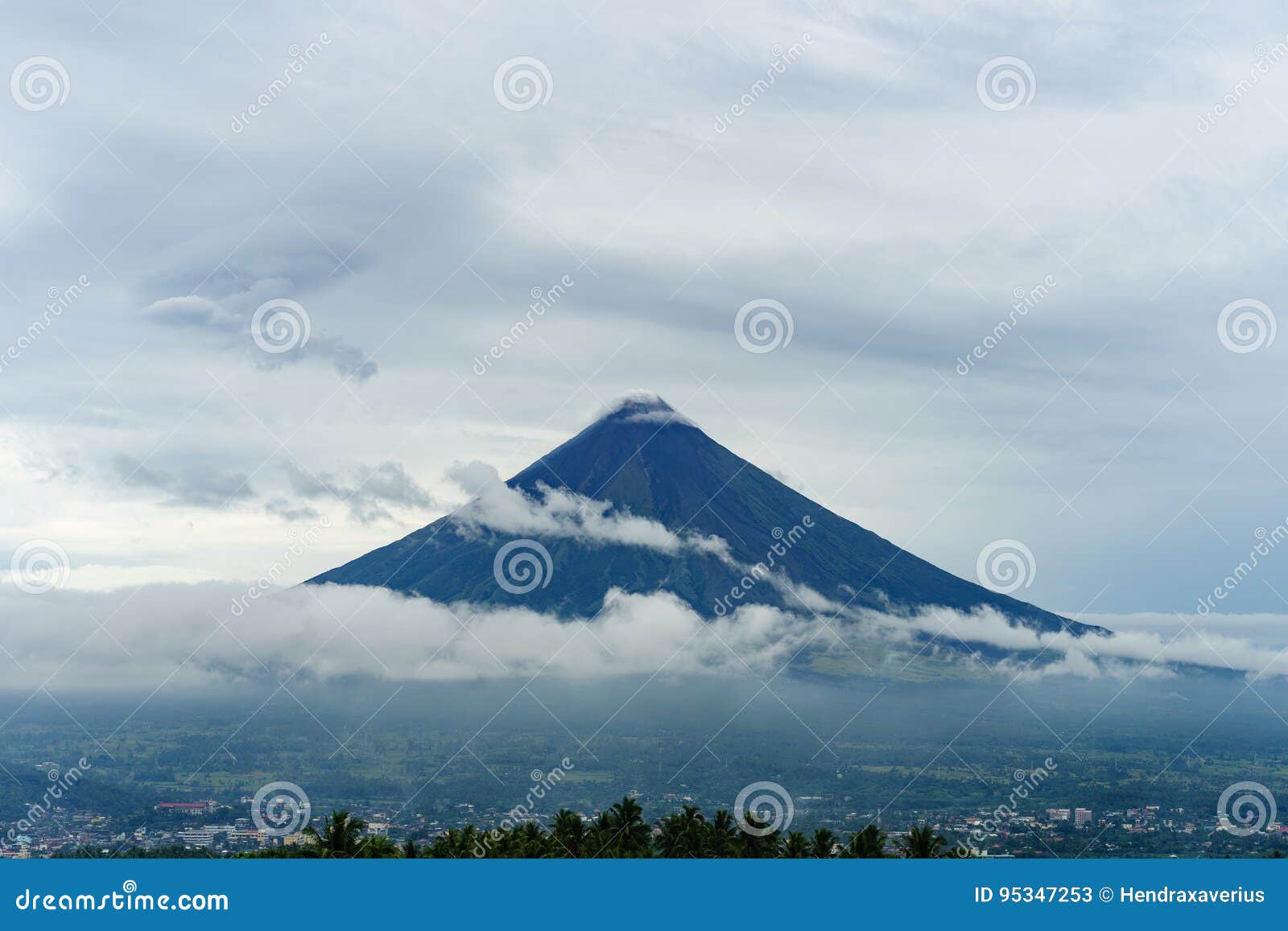 Mount Mayon, Philippines stock image. Image of mount - 95347253