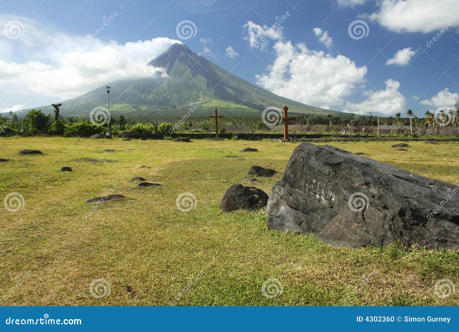 Mount Mayon Volcano Landscape Luzon Philippines Royalty-Free Stock ...