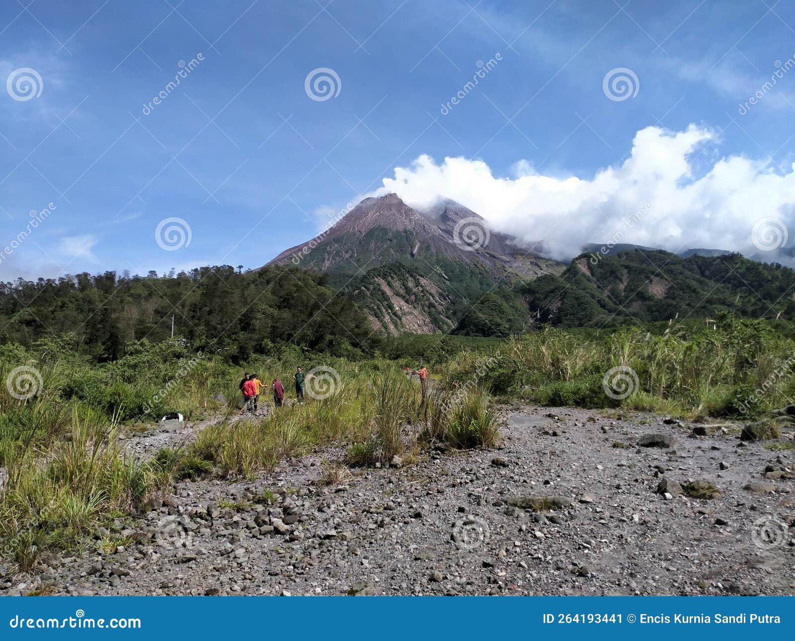 Mount Merapi in Indonesia at Noon Editorial Photo - Image of indonesia ...