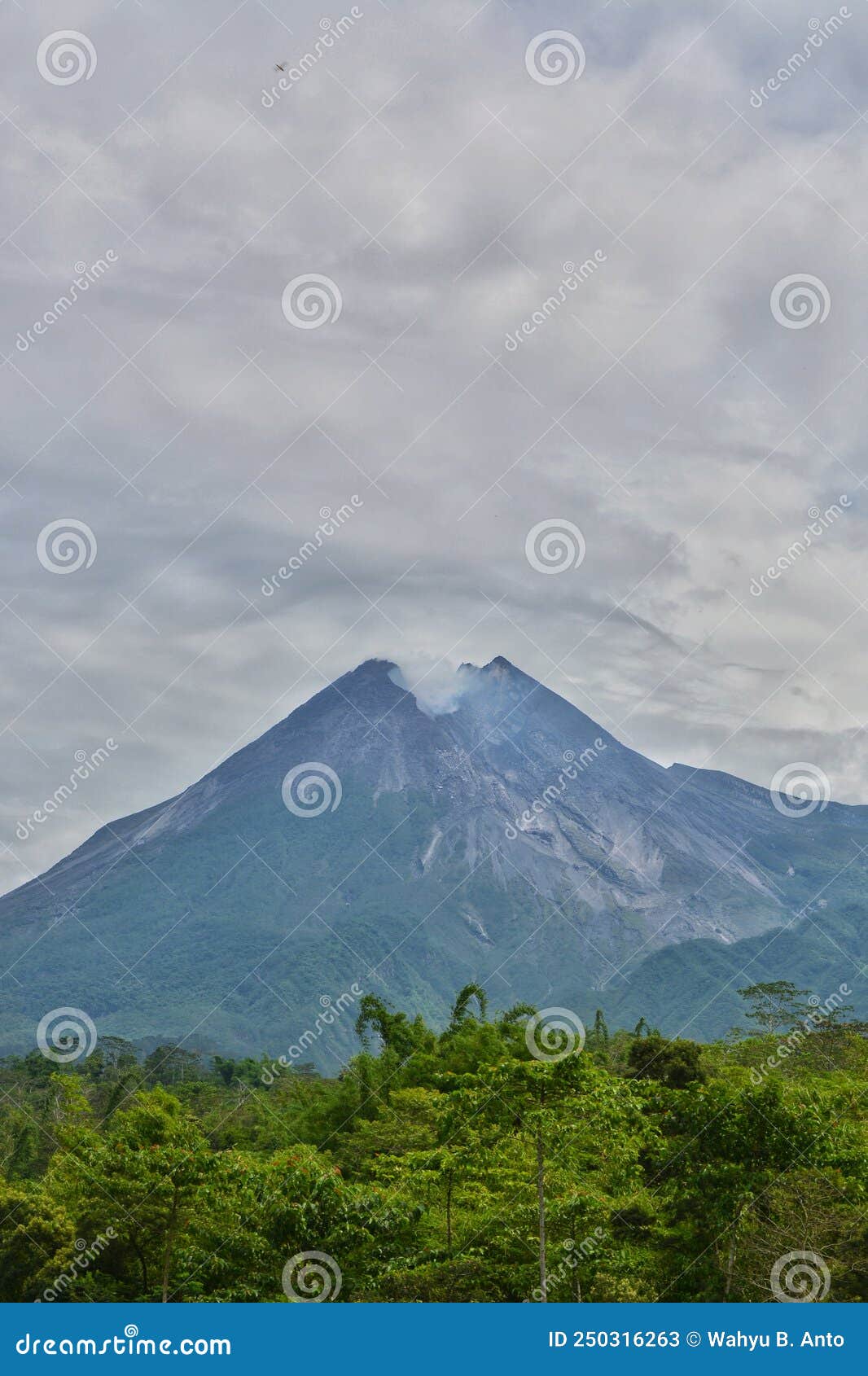 Mount Merapi up Close stock image. Image of close, mount - 250316263